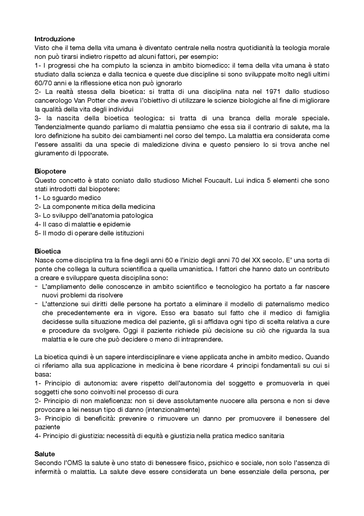 Riassunto terza parte della dispensa | Schemi e mappe concettuali di ...