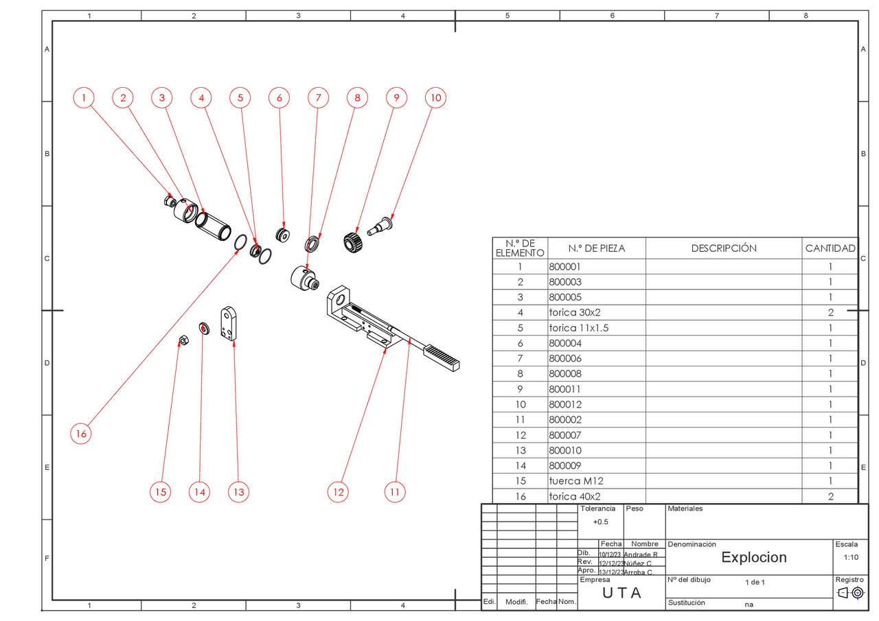 vista explosionada de pieza | Guías, Proyectos, Investigaciones de ...