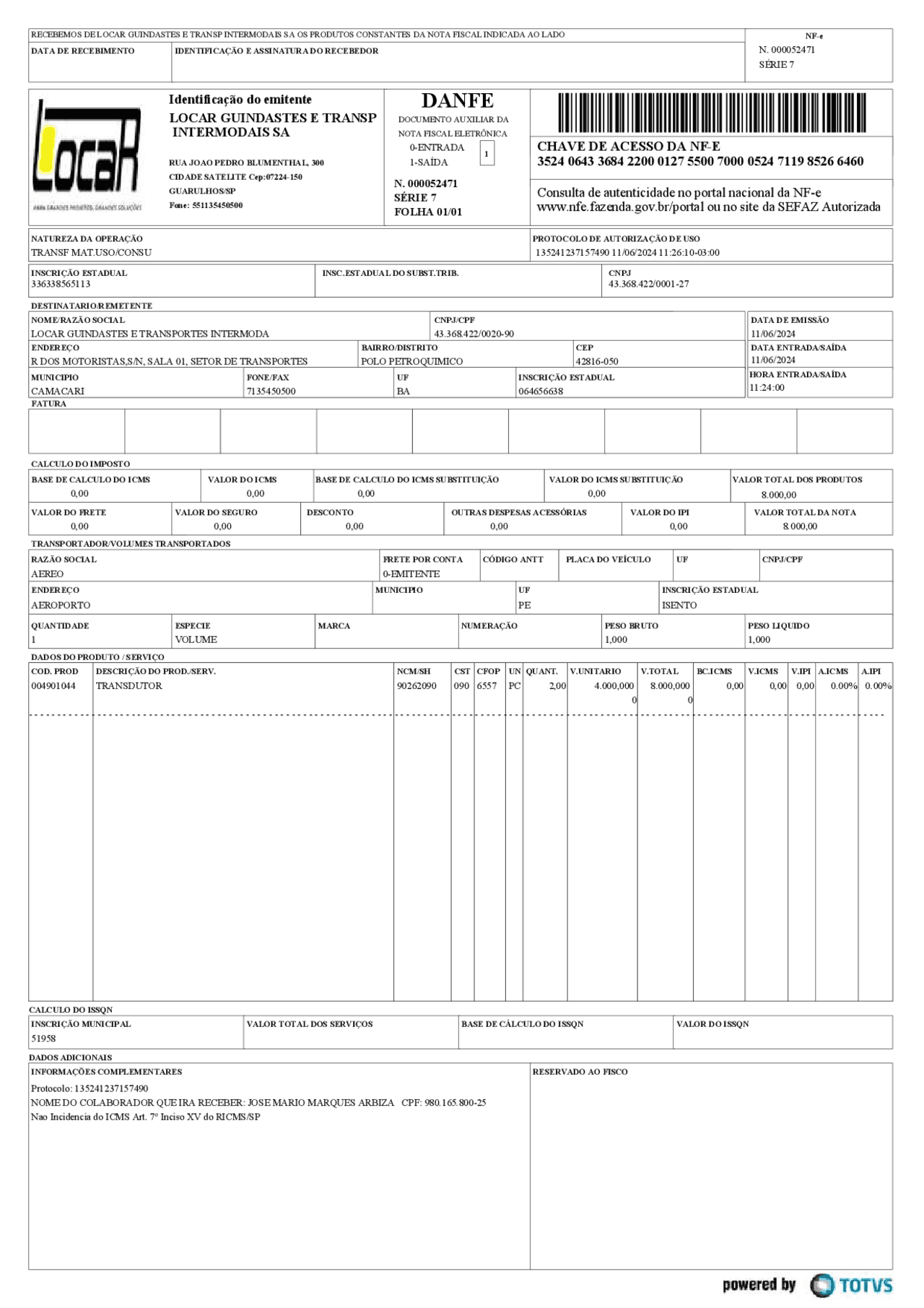 Nota Fiscal Eletrônica de Transporte Intermodal | Esquemas Matemática ...