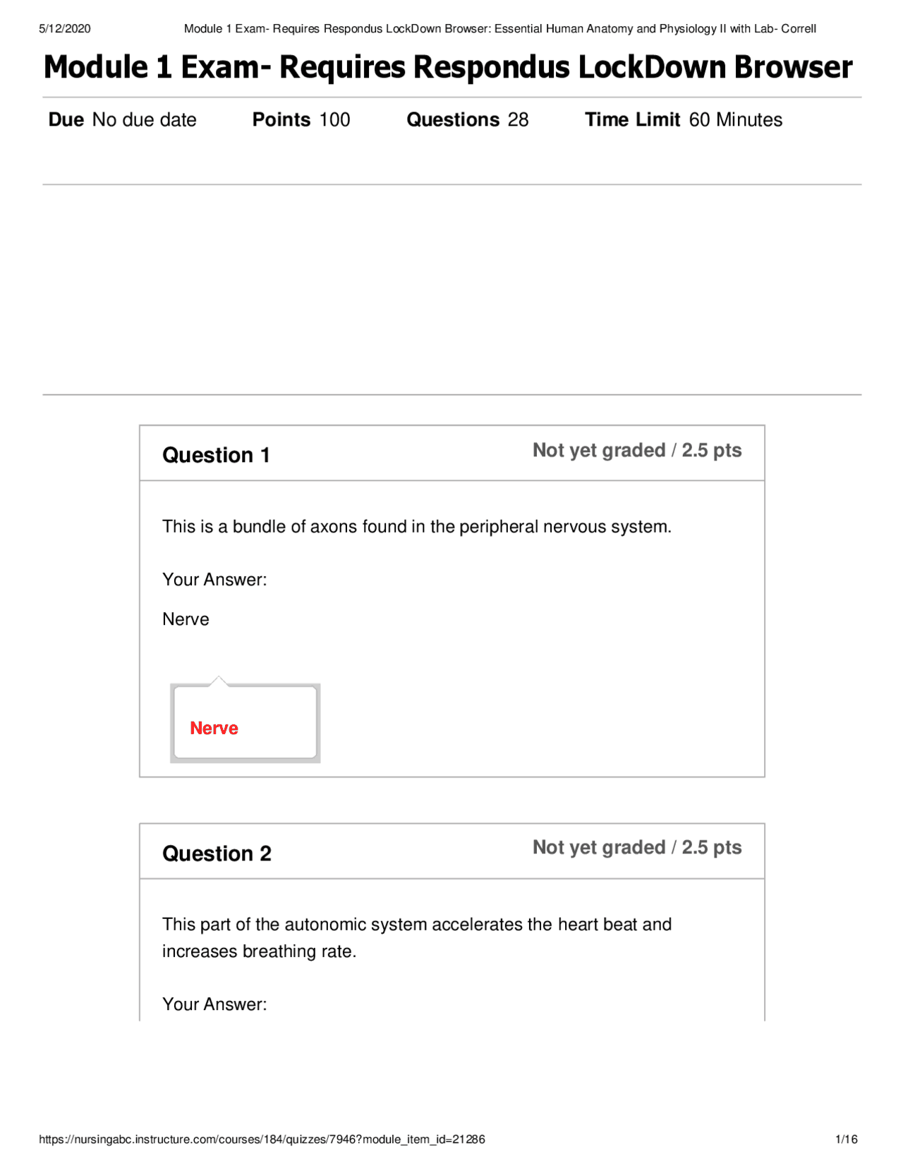 Anatomy and Physiology A&P Module 1 Exam (GRADED A) Questions and Answers elaborations ...