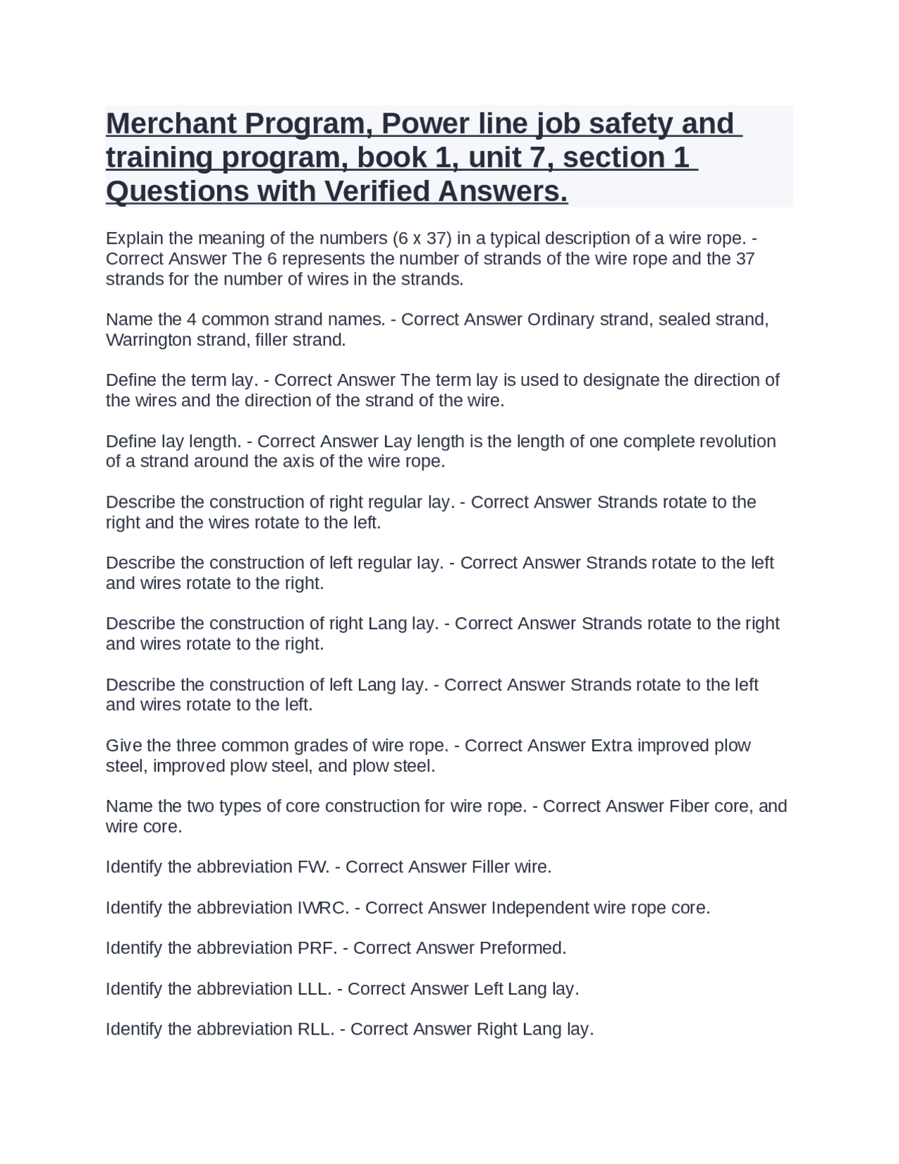 Merchant Program, Power line job safety and training program, book 1 ...