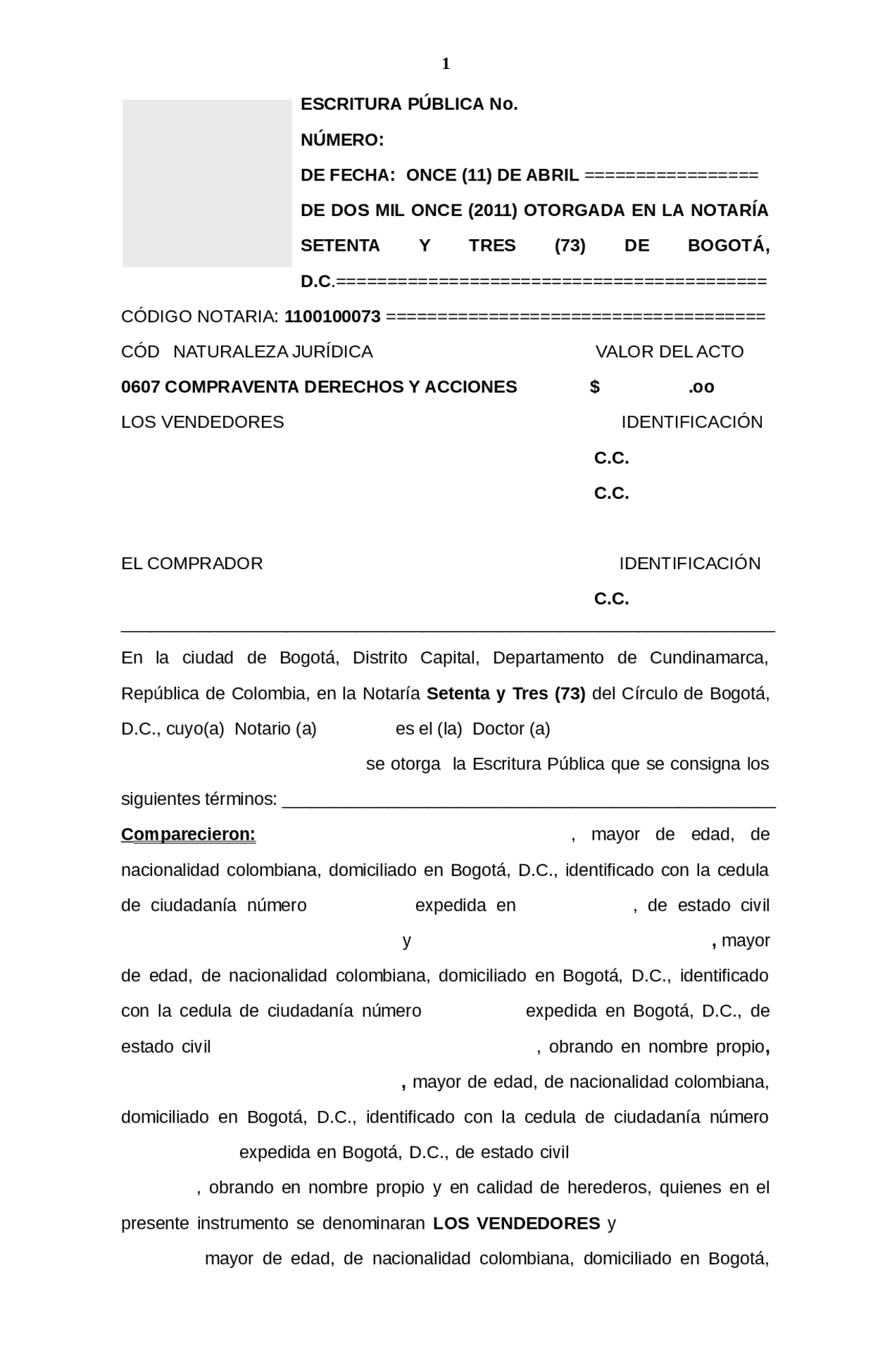 Minuta venta derechos herenciales | Exámenes de Derecho | Docsity