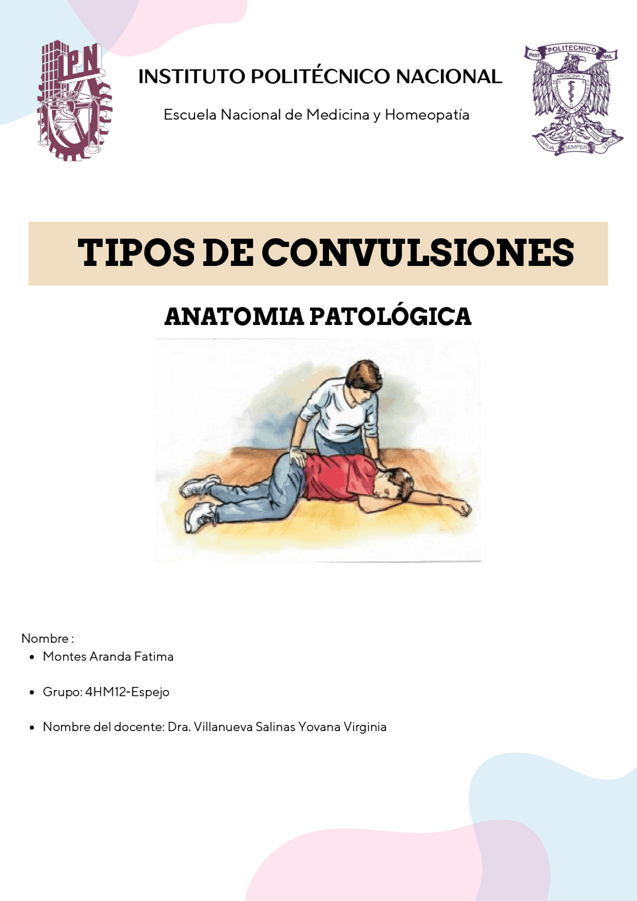 Tipos de convulsiones | Apuntes de Anatomía Patológica | Docsity