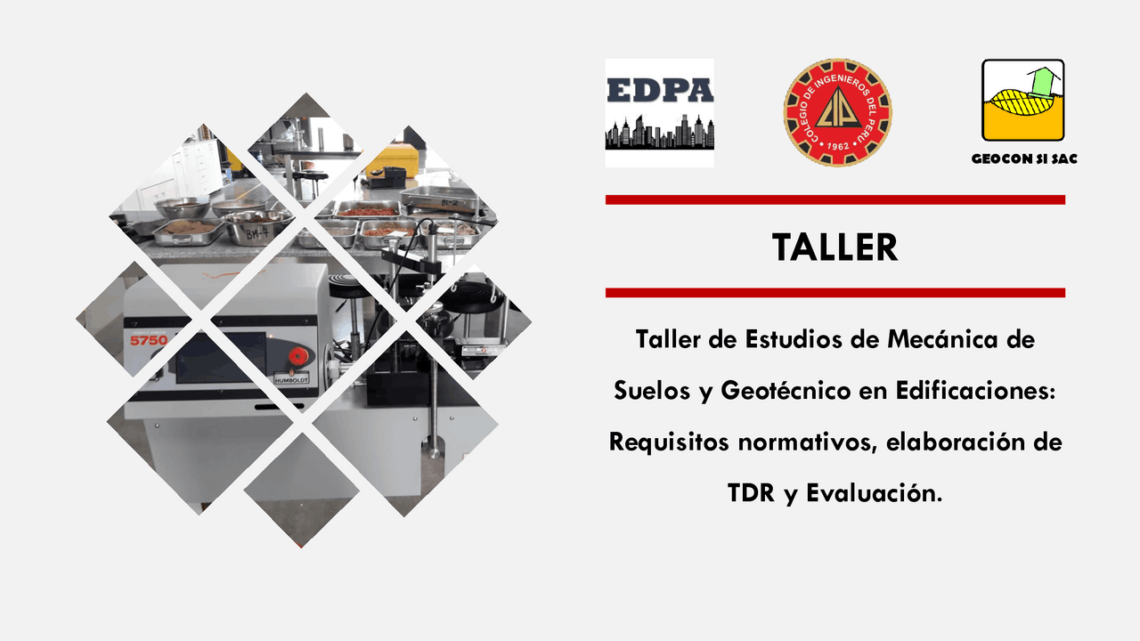 Taller de Estudios de Mecánica de Suelos y Geotécnica en Edificaciones | Esquemas y mapas ...