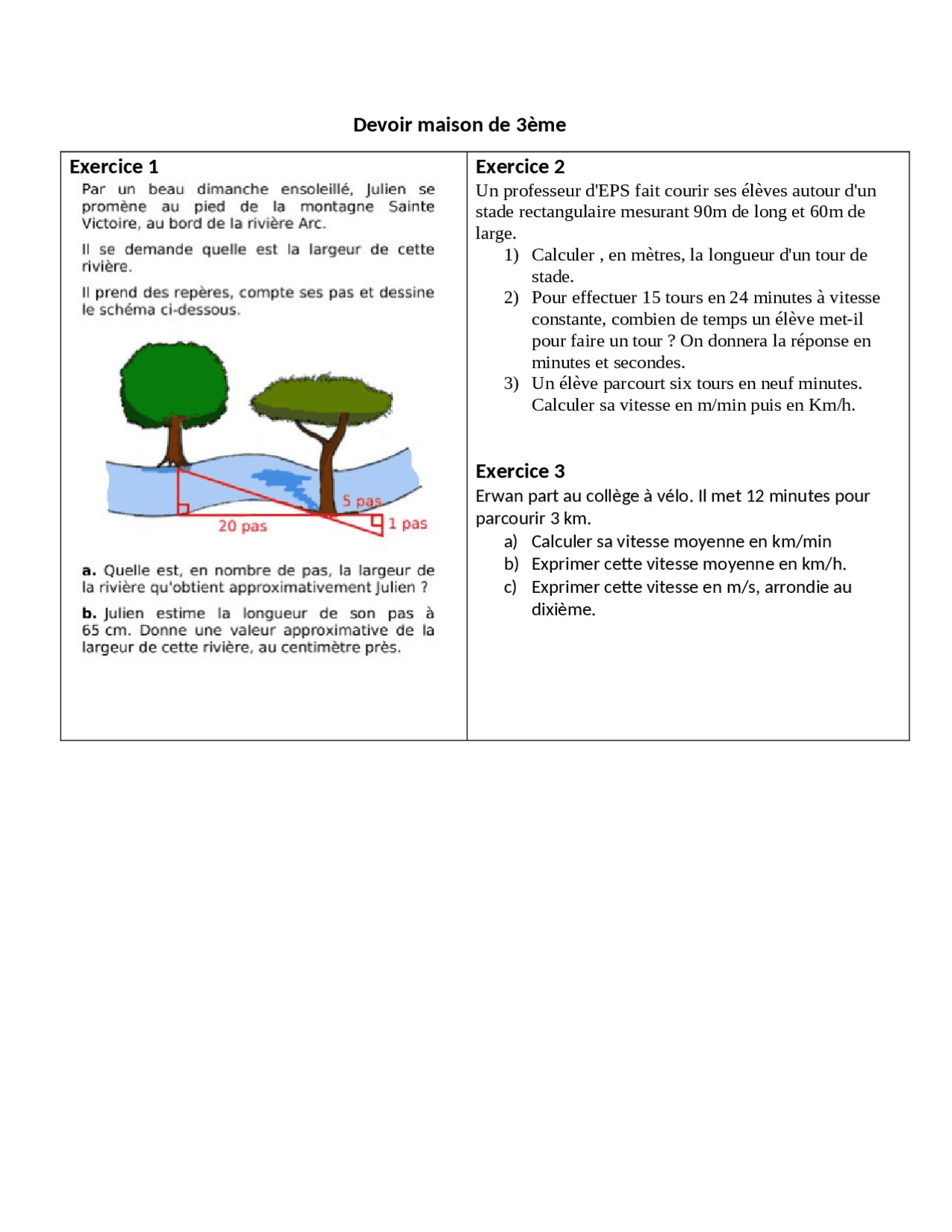Devoir Maison De Maths 3eme Corrigé Pdf | Ventana Blog