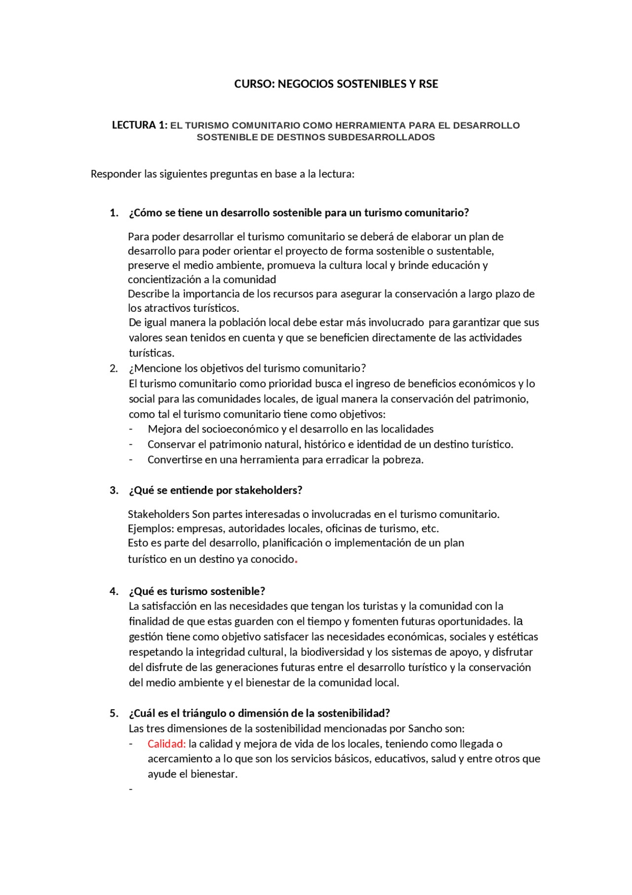 EL TURISMO COMUNITARIO COMO HERRAMIENTA PARA EL DESARROLLO SOSTENIBLE DE DESTINOS SUBDESAR ...