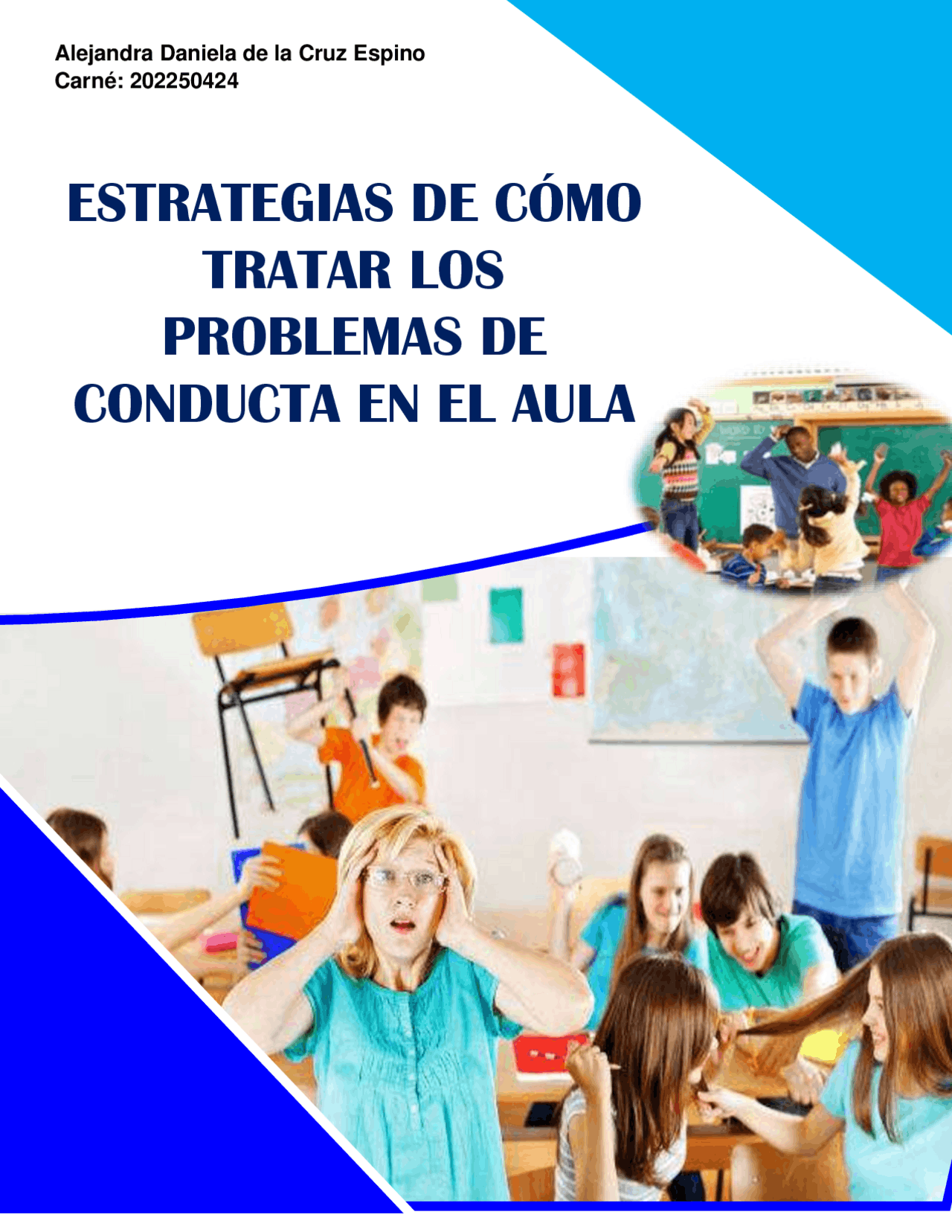 Estrategia de como tratar los problemas de conducta en el aula ...