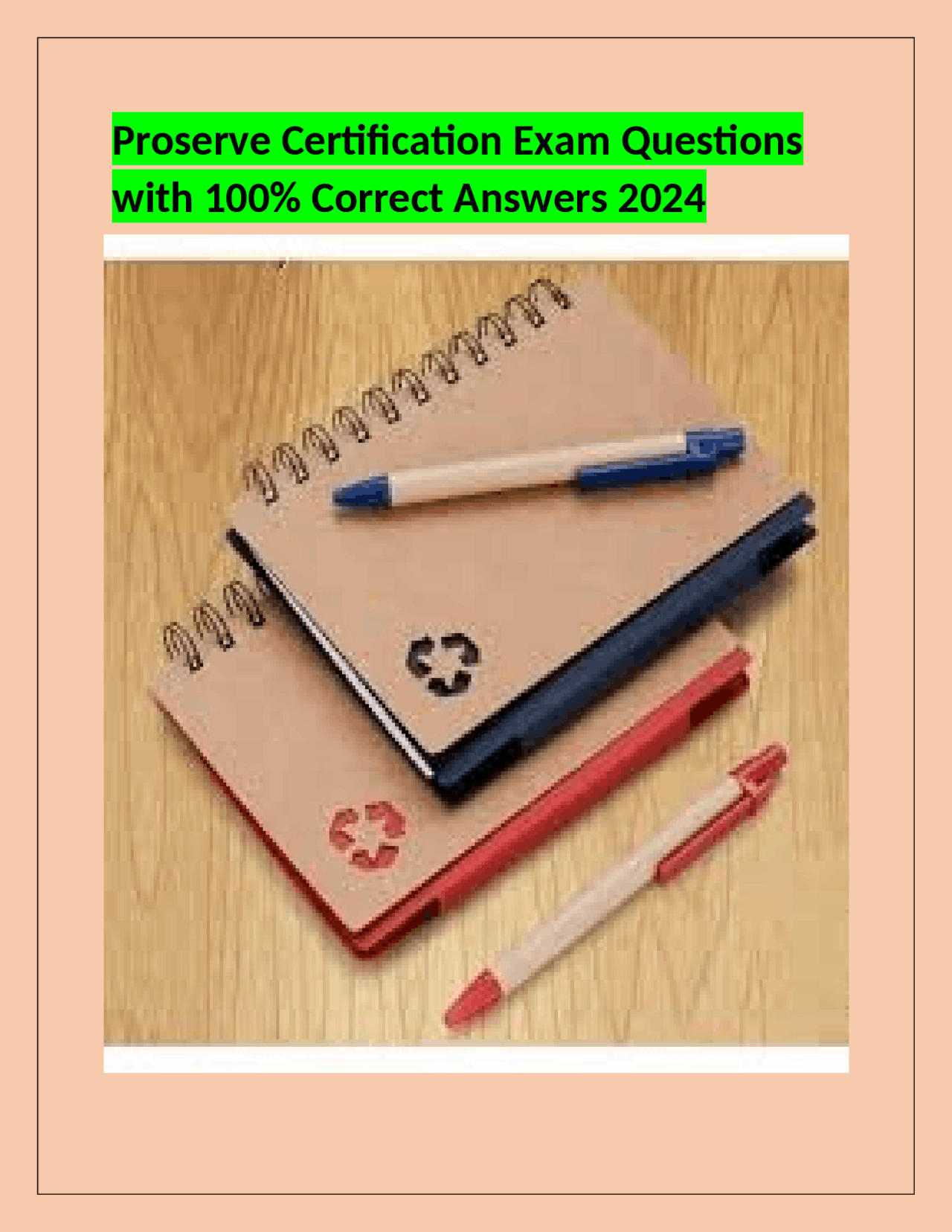Proserve Certification Exam Questions with 100% Correct Answers 2024 ...