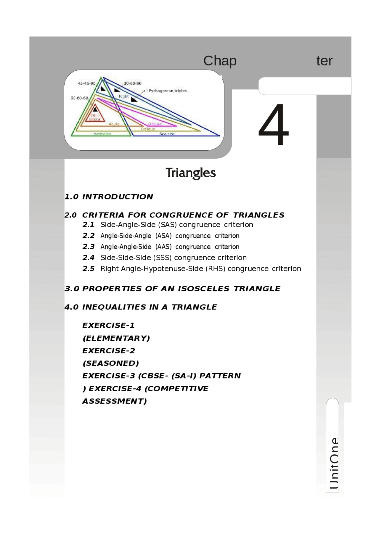 Triangle notes summarized. | Exams Mathematics | Docsity