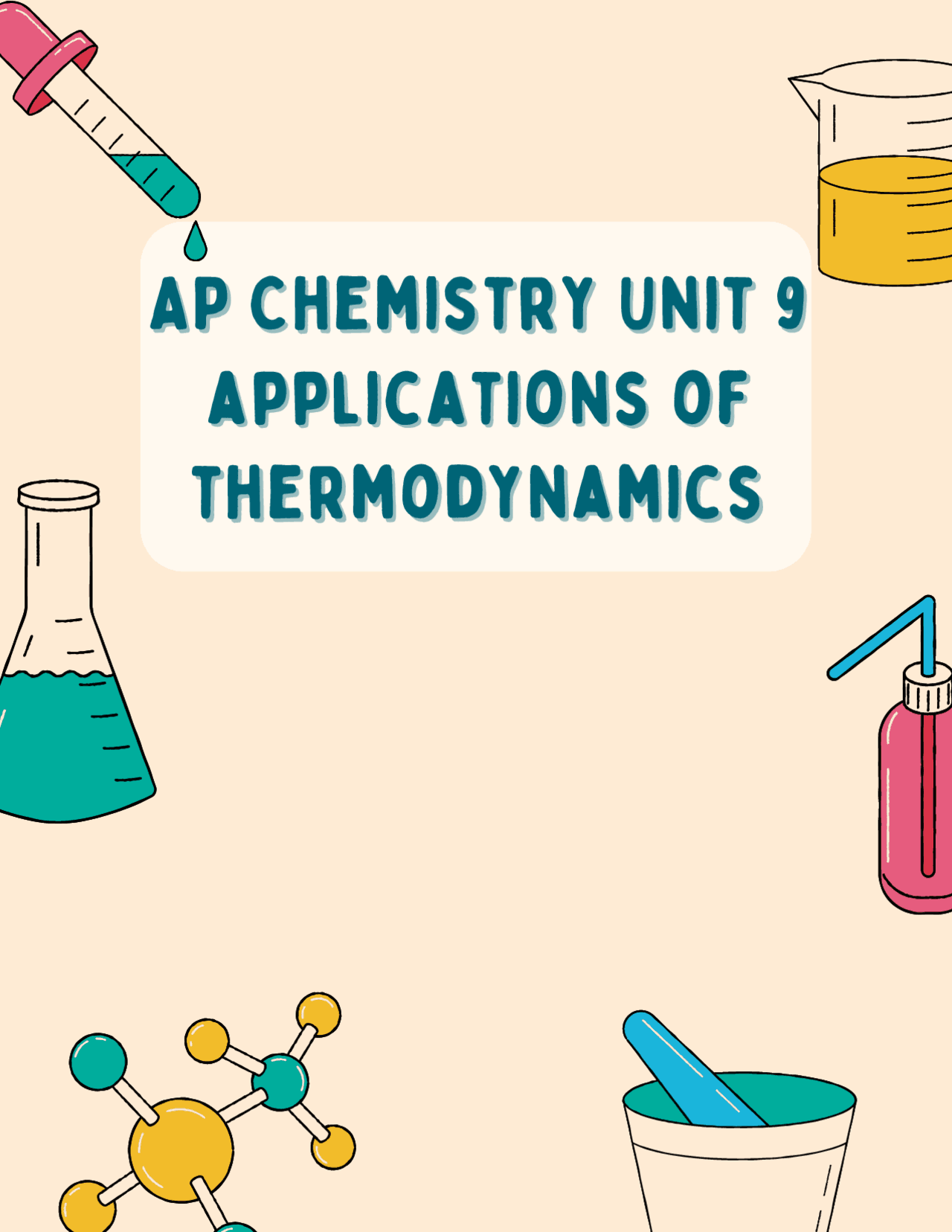 AP Chemistry Unit 9 Crash Course - Applications of thermodynamics ...