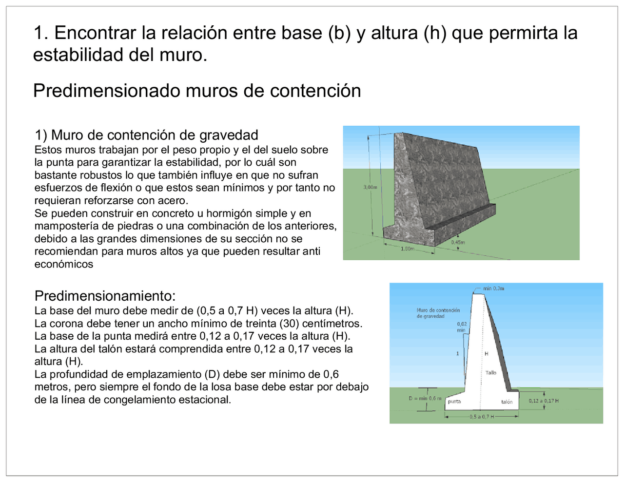 Muros De Gravedad Muros Autoportantes Hacer Muro De Contencion En