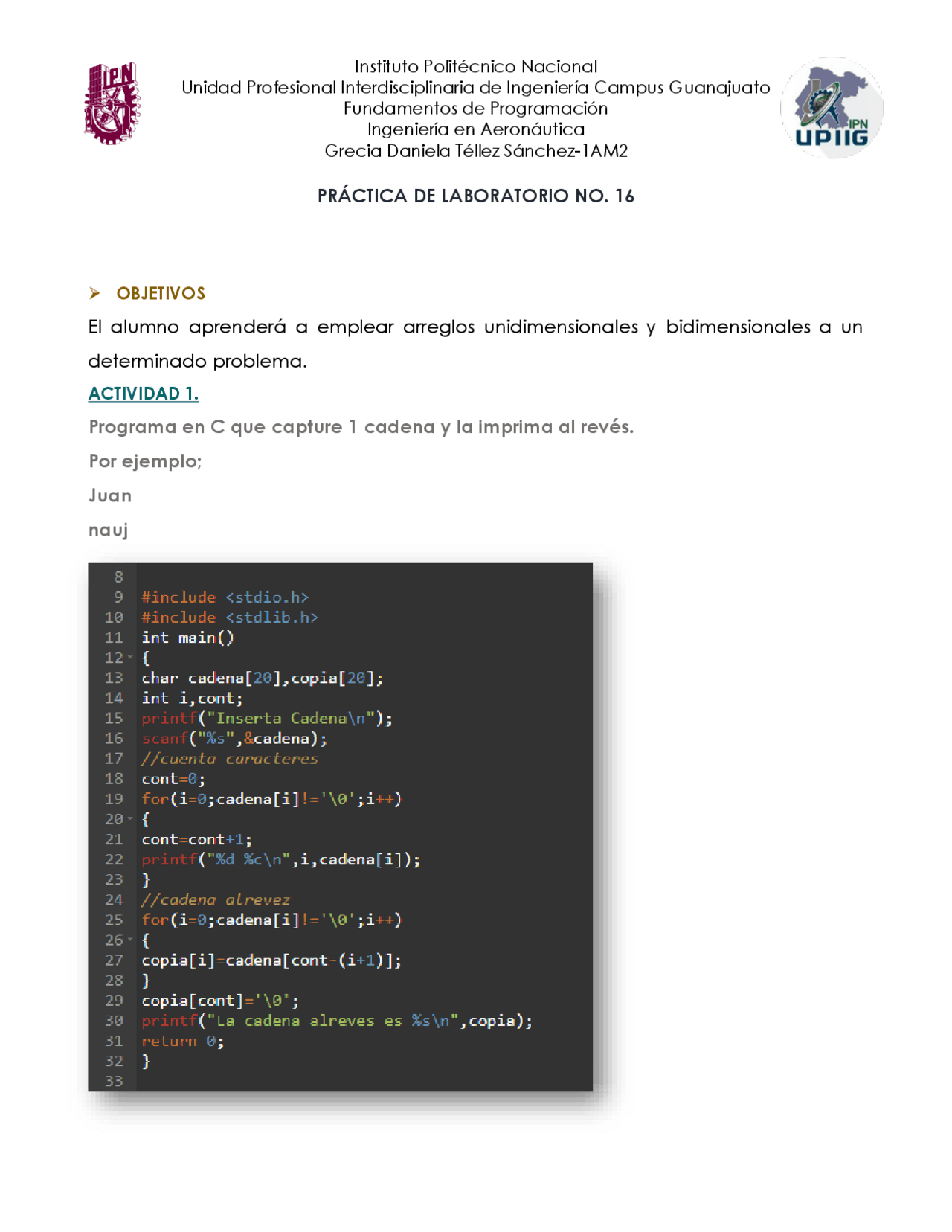 EJERCICIOS DE PROGRAMACIÓN EN LENGUAJE C. PRÁCTICA DE CLASE. | Ejercicios de Programación C ...