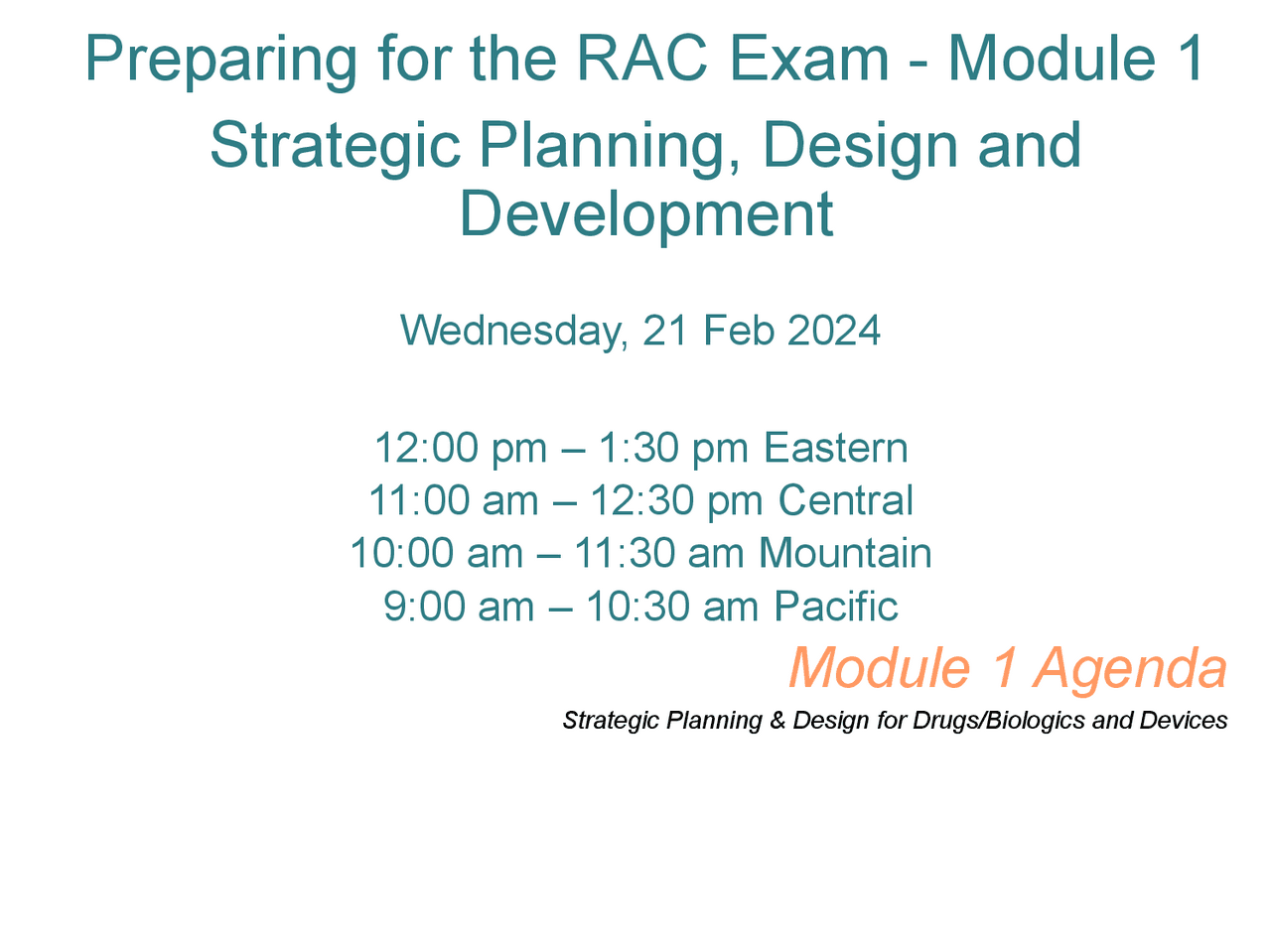 Preparing for the RAC Exam - Module 1 Strategic Planning, Design and Development | Exams Nursing ...