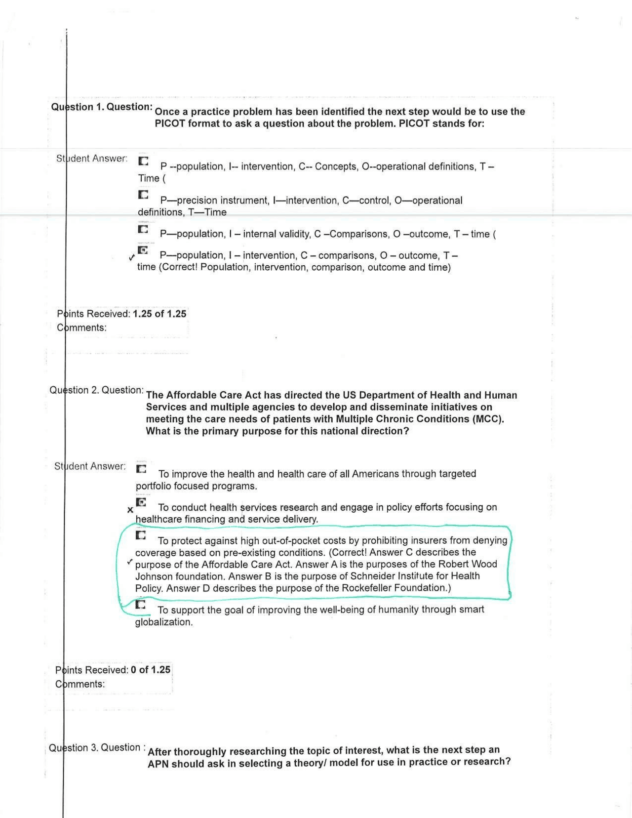 NSG6006 FINAL EXAM QUESTION WITH CORRECT ANWERS | Exams Nursing | Docsity