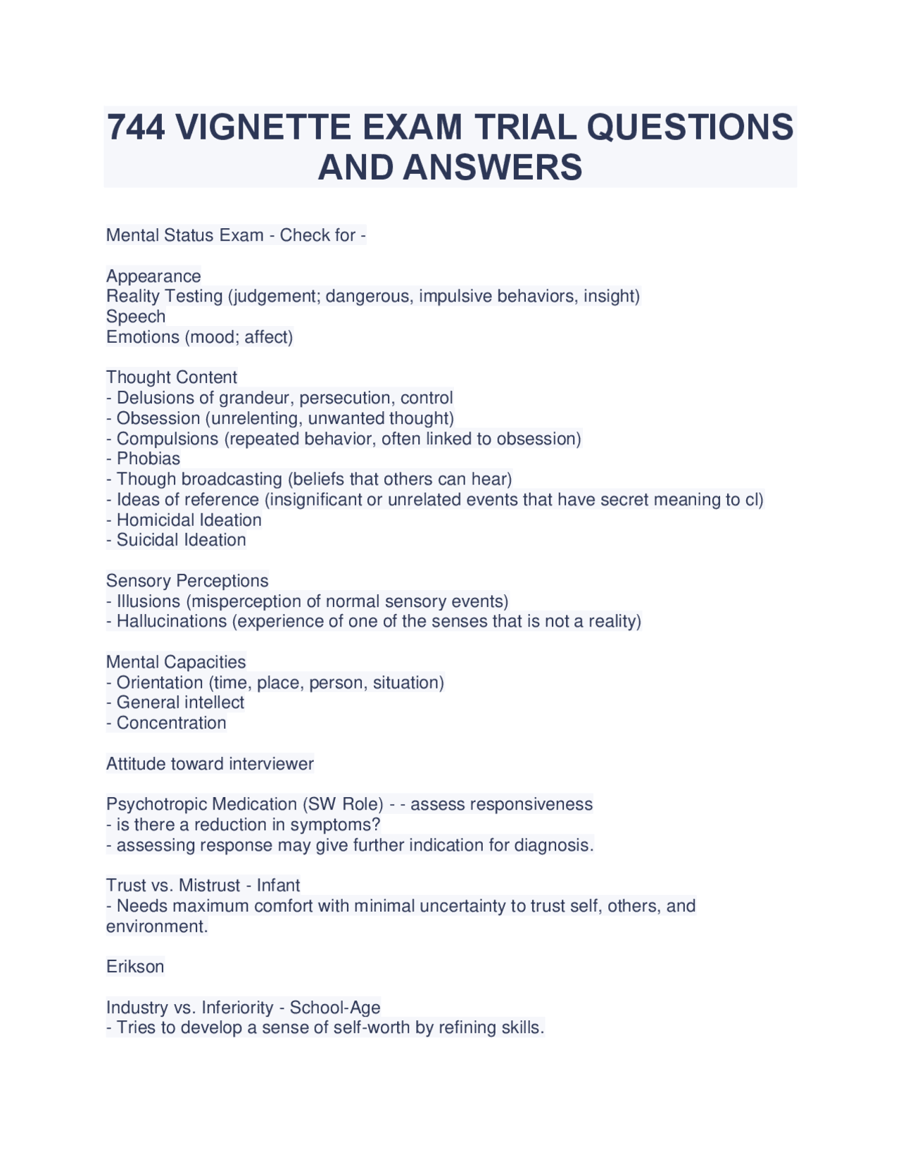744 VIGNETTE EXAM TRIAL QUESTIONS AND ANSWERS 2024 | Exams Psychology ...