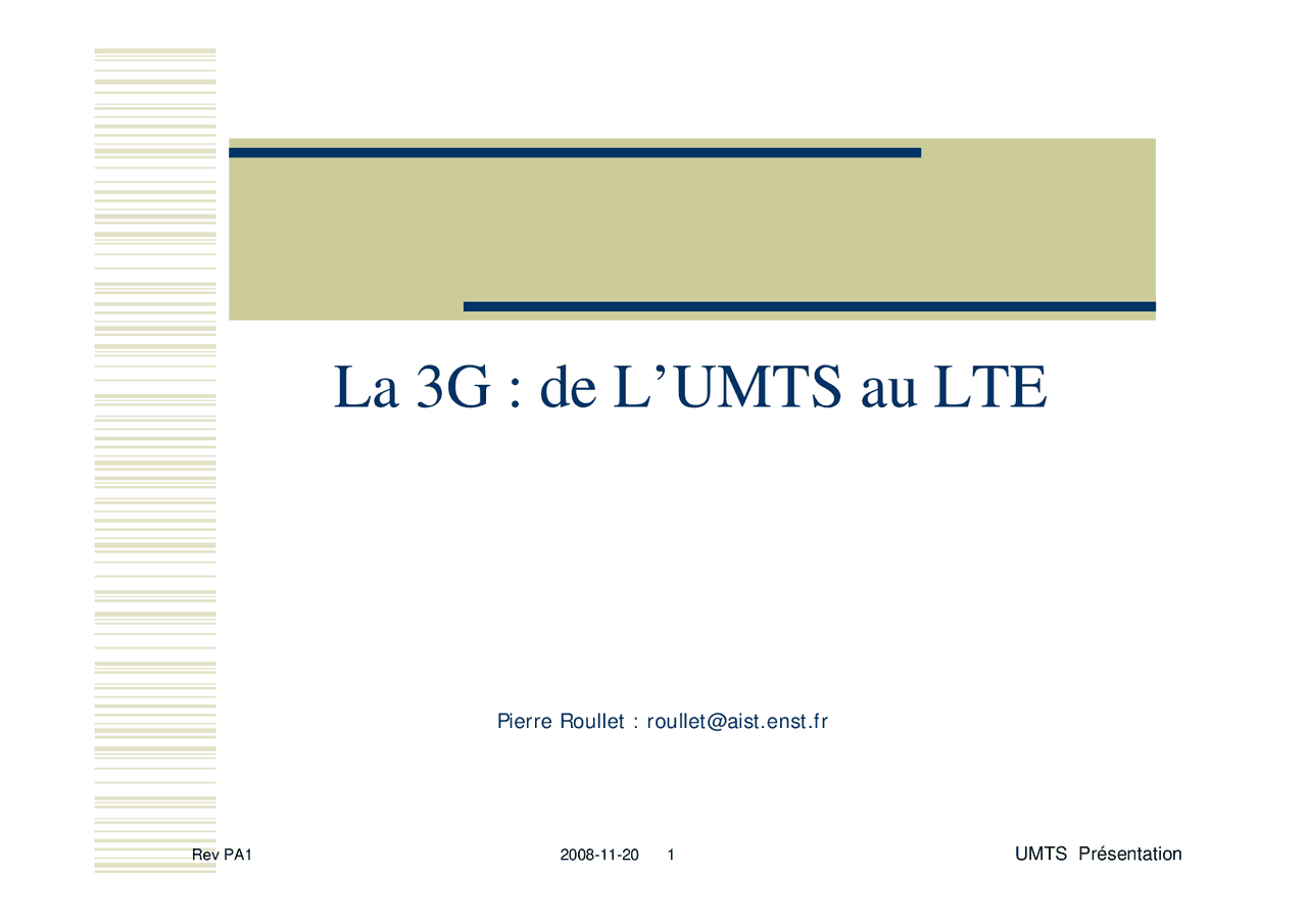 Reseau cellulaire umts | Cheat Sheet Low Power Electronic Systems | Docsity