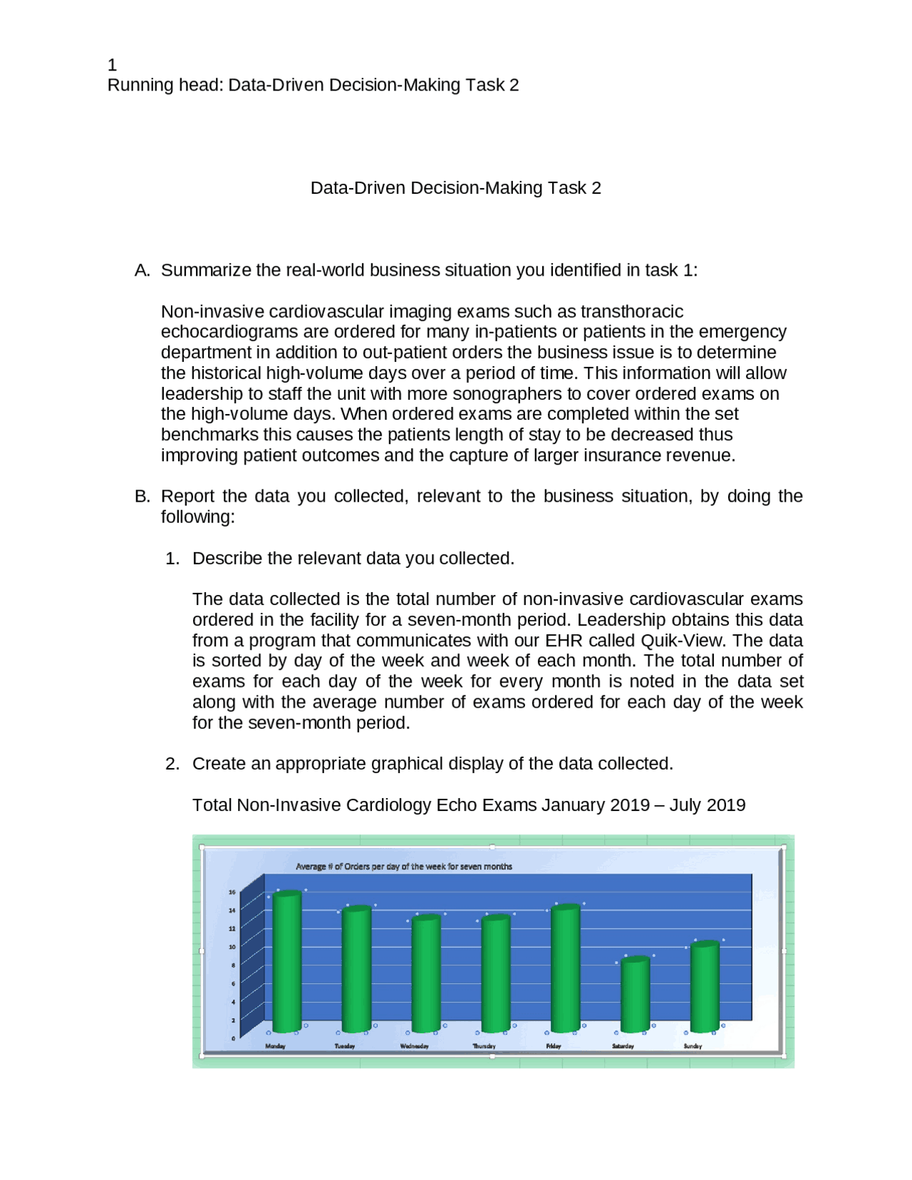 Data Driven Decision Making Task 2asummarize The Real World Lecture Notes Accounting Docsity