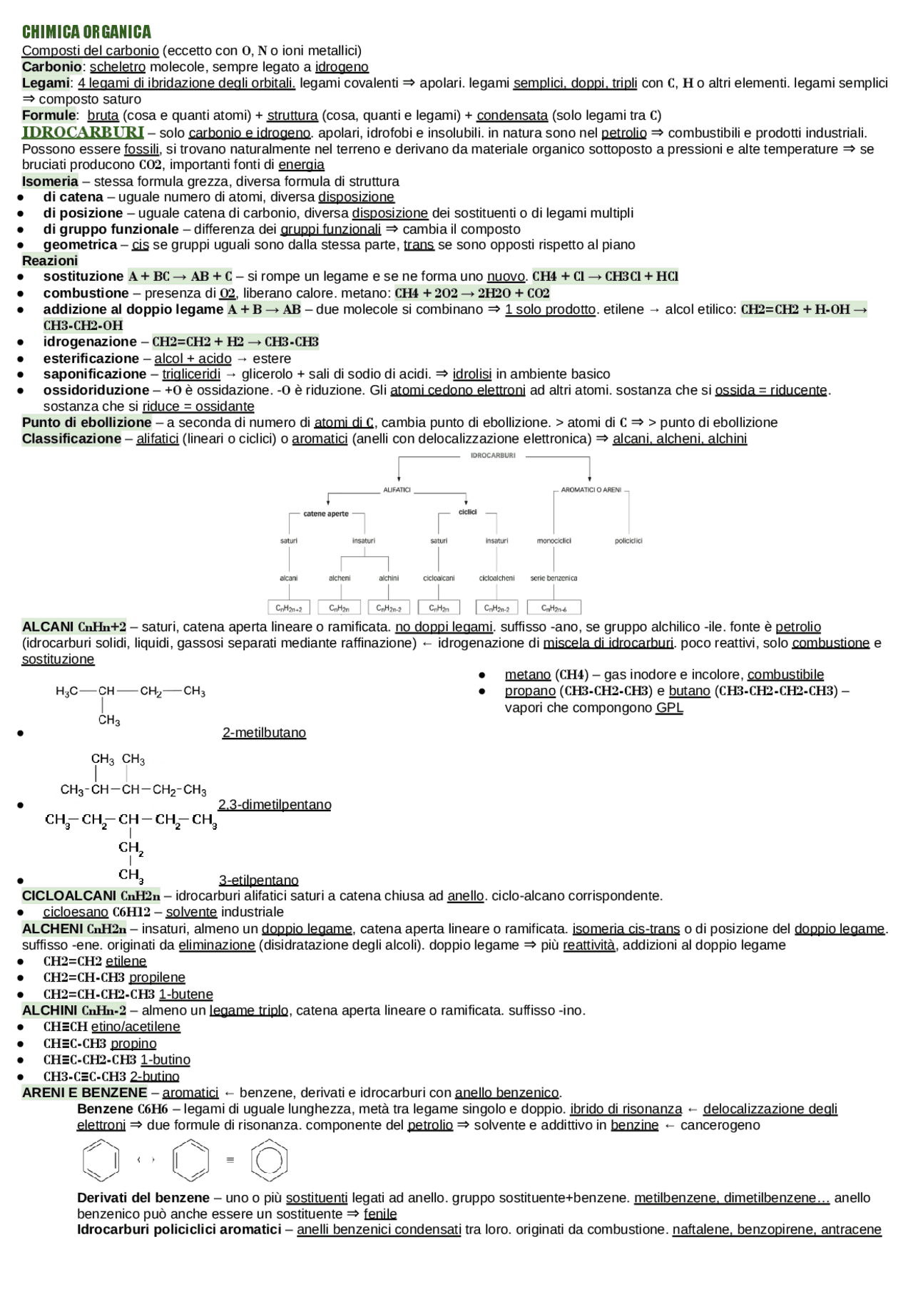 Appunti scienze maturità 2024 (da idrocarburi a scienze della terra) | Appunti di Chimica ...