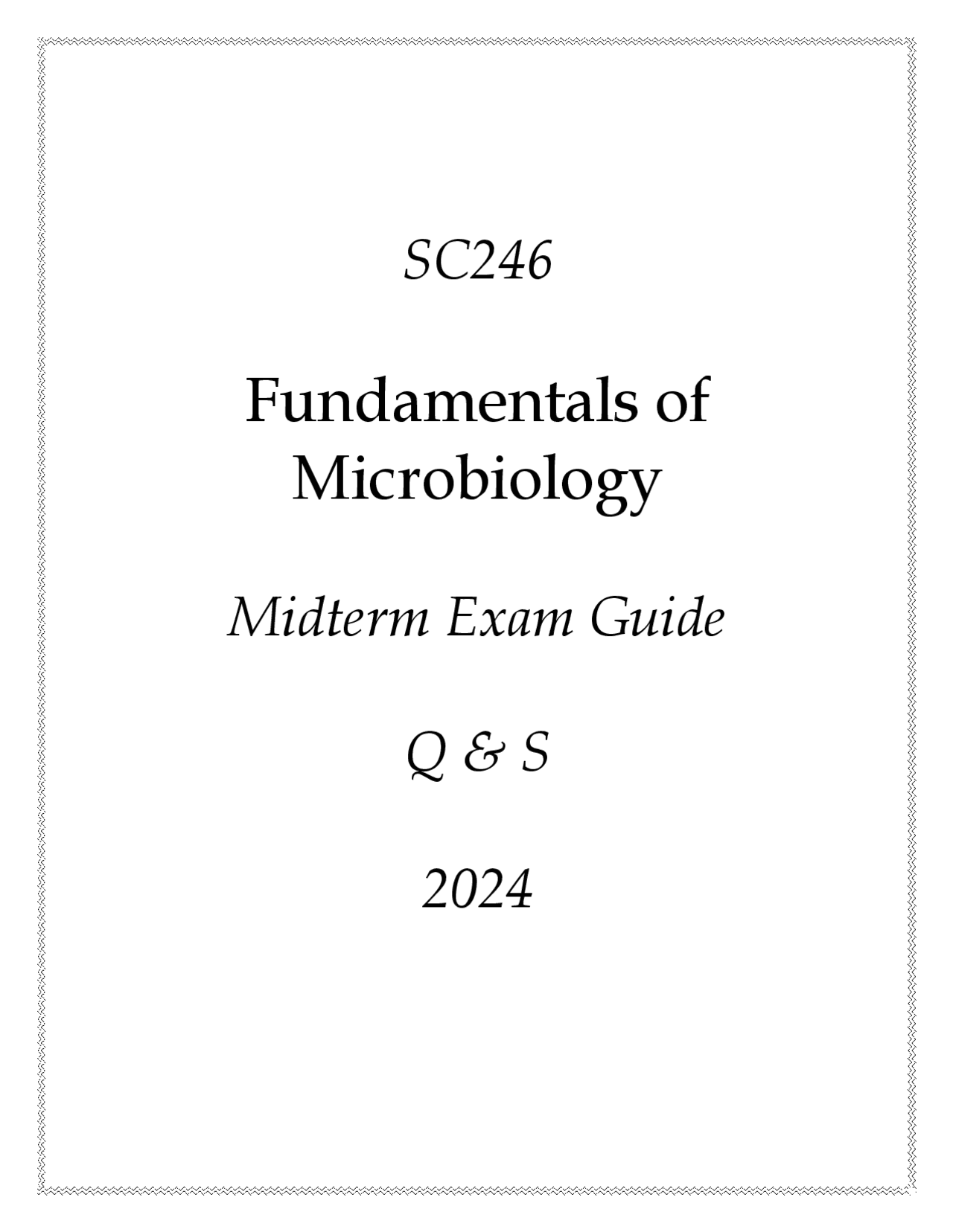 (Purdue) SC246 Fundamentals of Microbiology Midterm Exam Guide Q & S ...