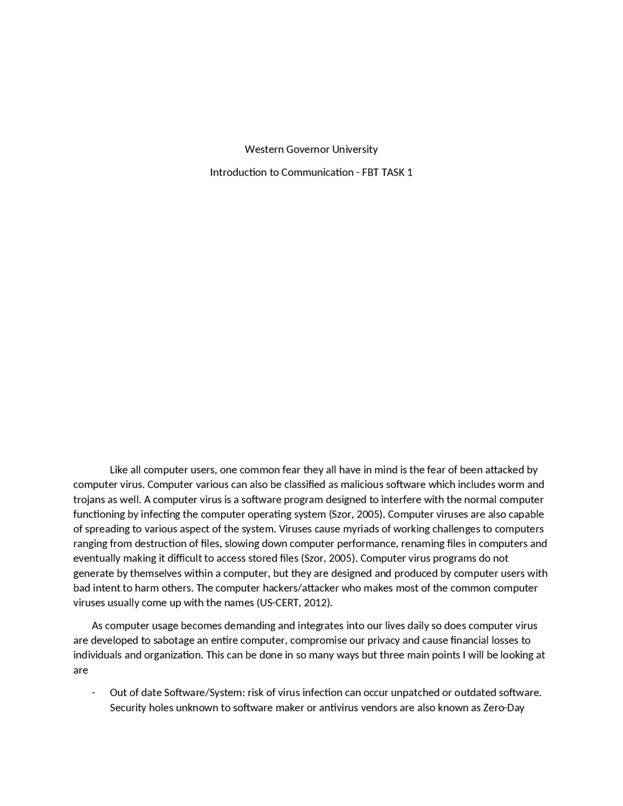 Western Governor UniversityIntroduction to Communication - F | Lecture ...