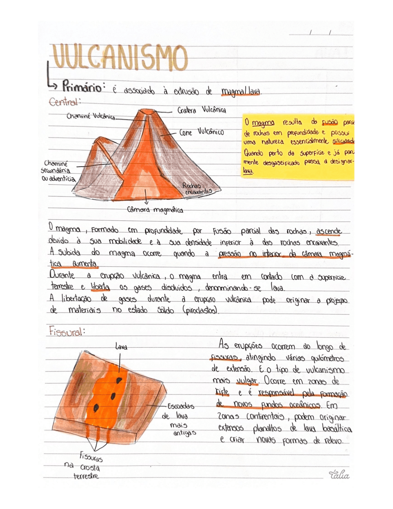 Vulcanismo- geologia 10° ano | Resumos Biologia | Docsity