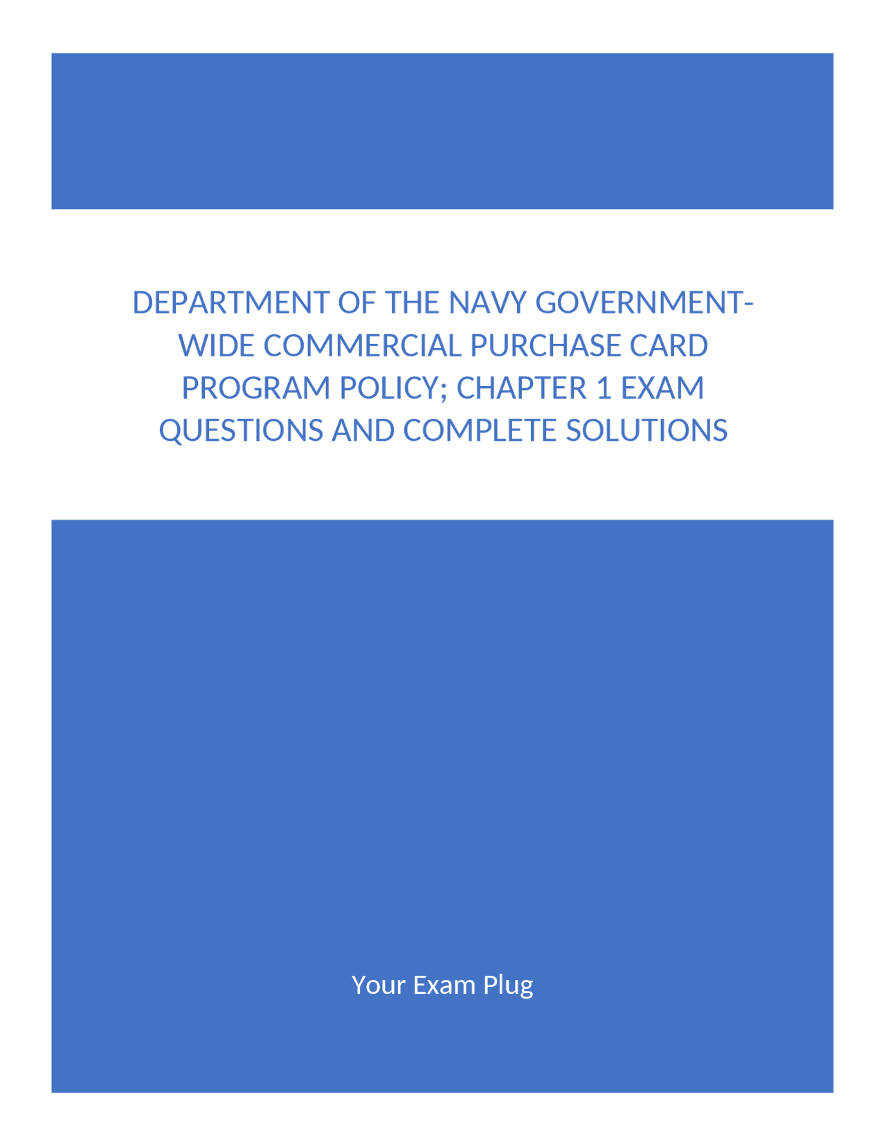 DEPARTMENT OF THE NAVY GOVERNMENT-WIDE COMMERCIAL PURCHASE CARD PROGRAM ...