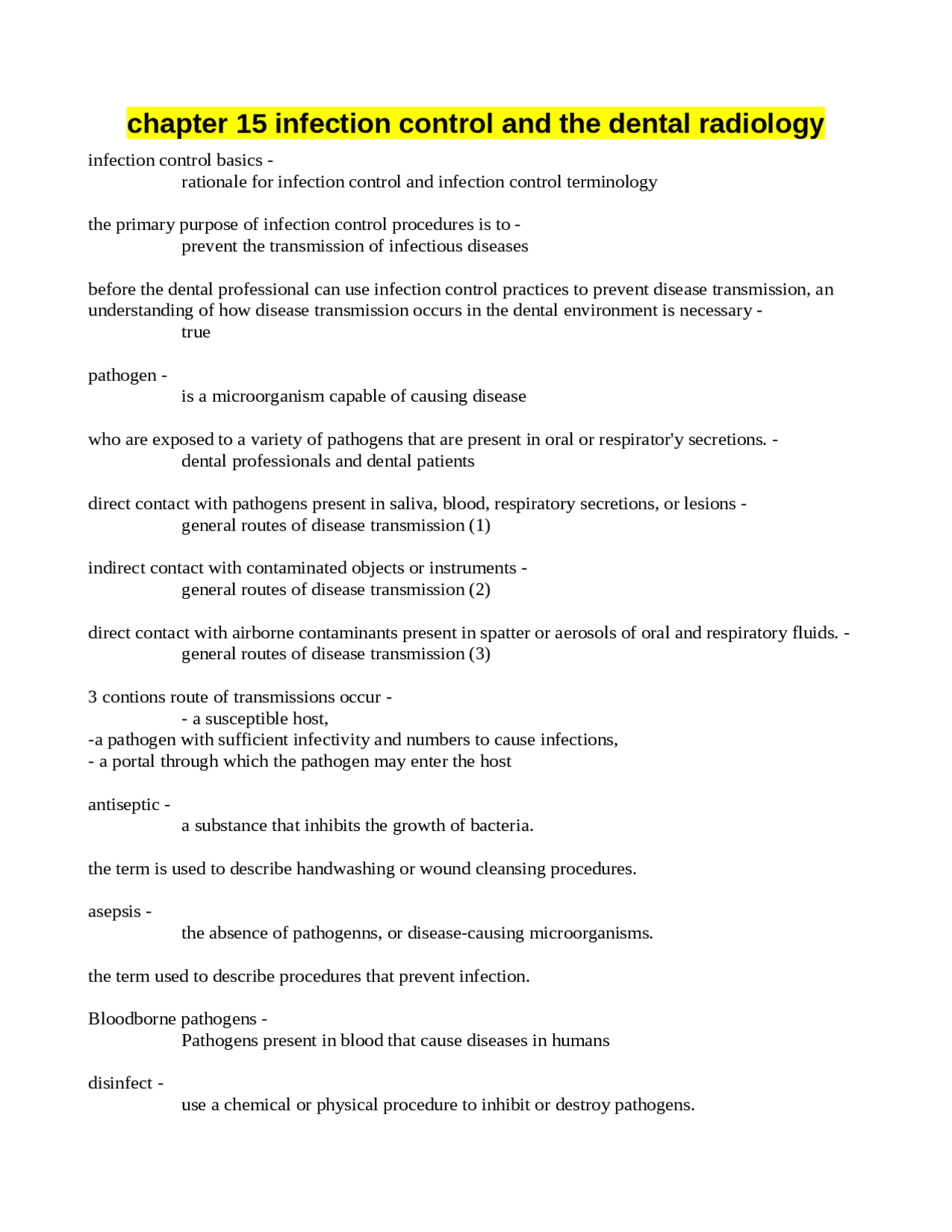 Infection Control Practices in Dental Radiography | Exams Dentistry ...
