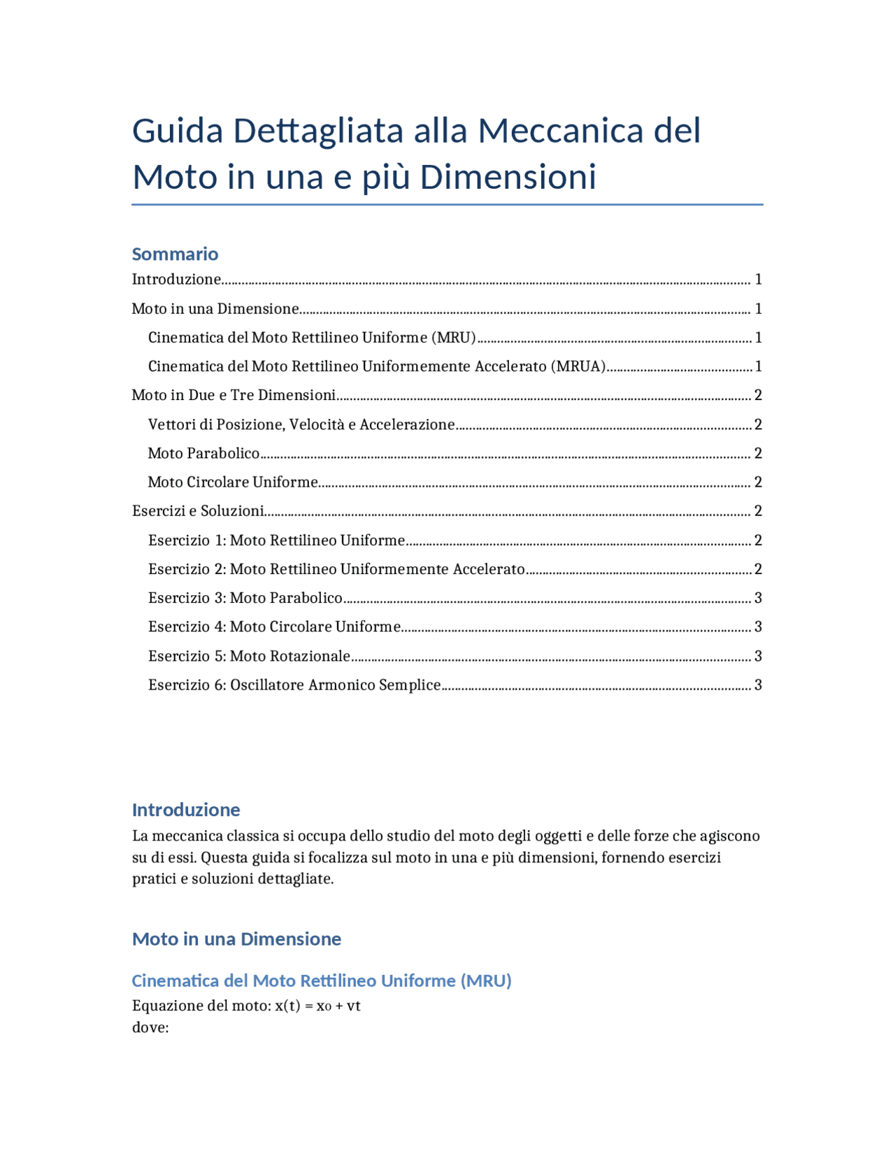 Guida Completa : Energia, Quantità di Moto, Momento delle Forze, Moto Rotazio e oscillator ...