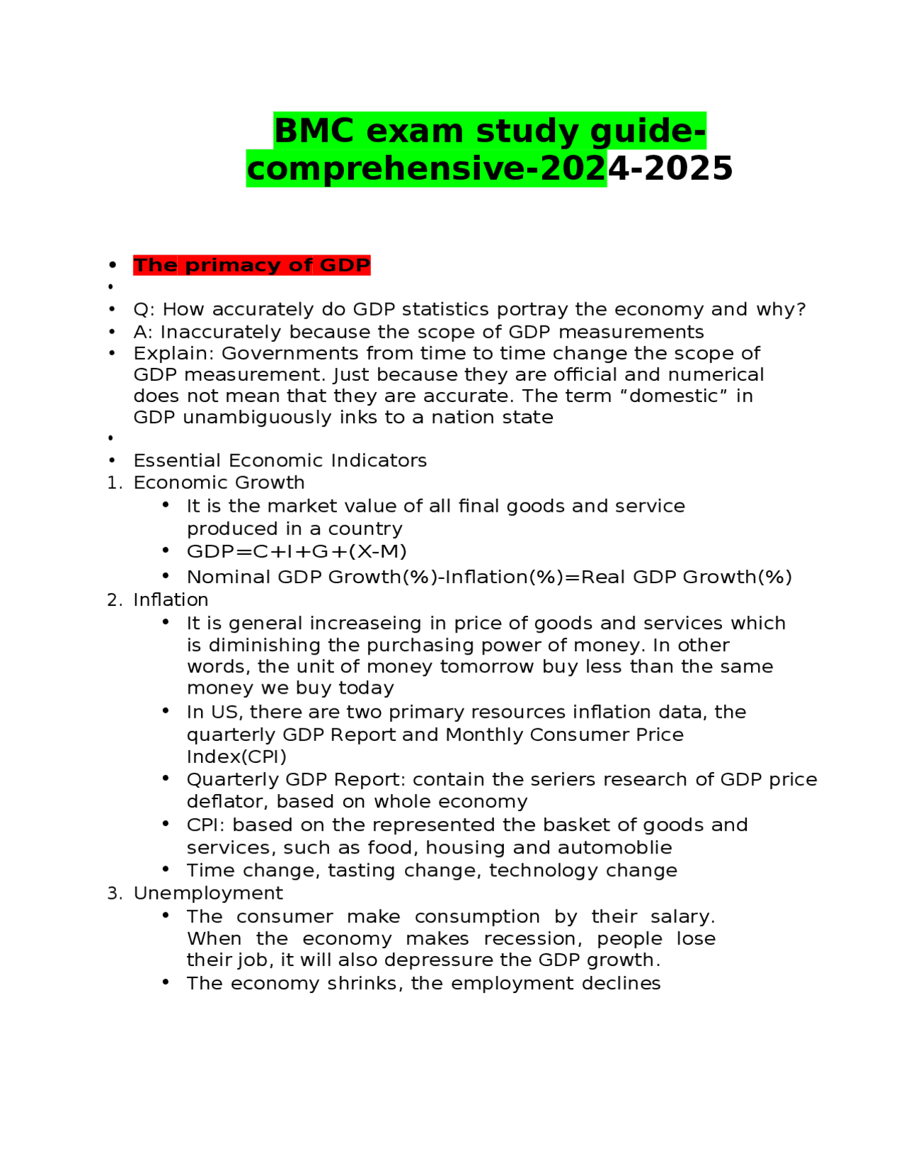BMC exam study guide-comprehensive-2024-2025.docx | Exams Advanced ...