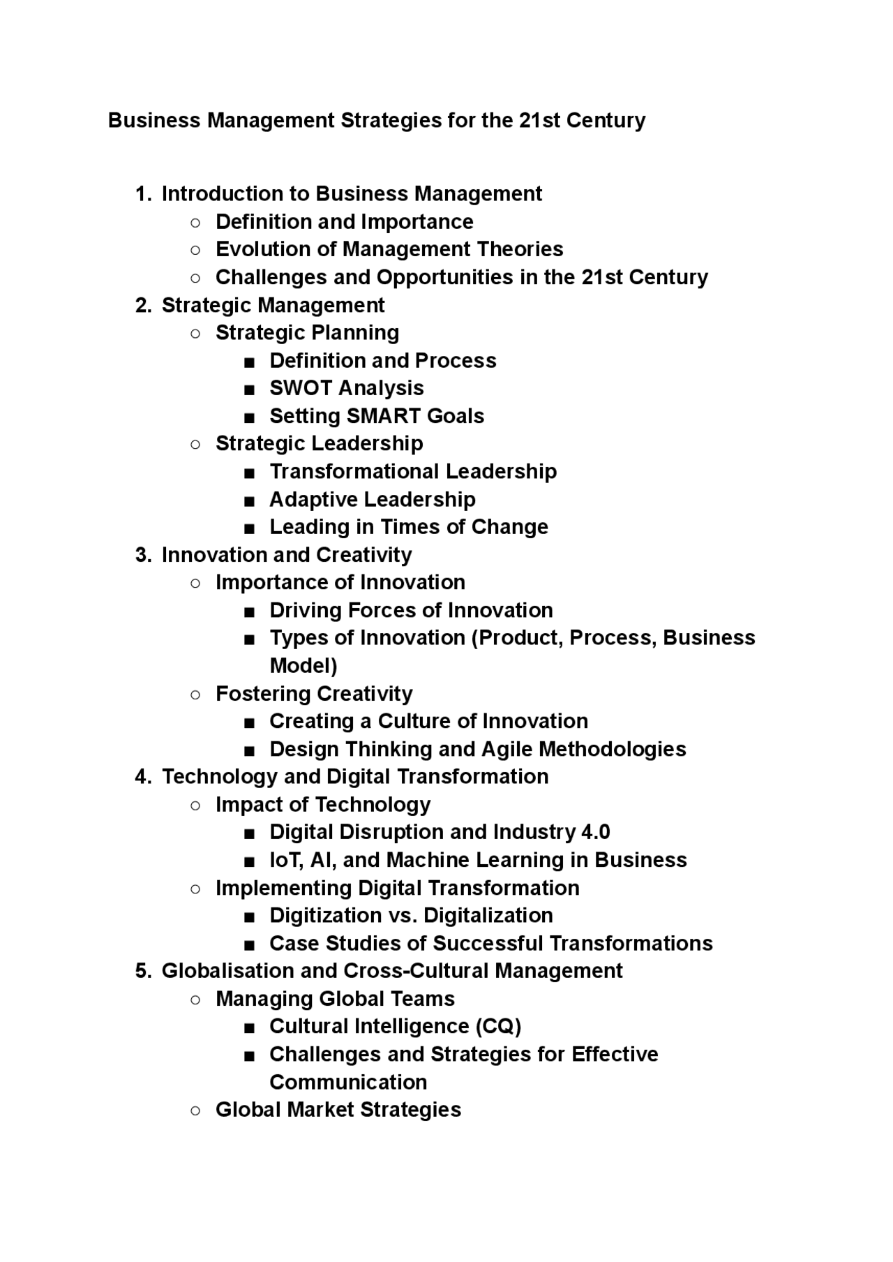 Business Management Strategies for the 21st Century | Schemes and Mind Maps Introduction to ...