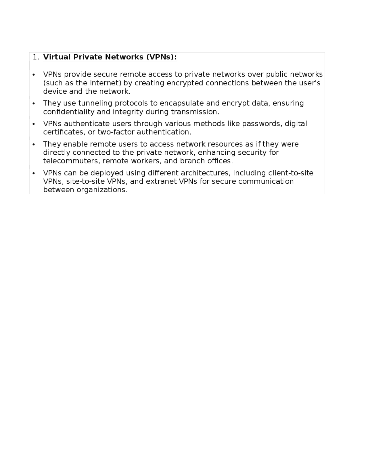 Definition of Virtual Private Networks | Summaries Computer Networks ...