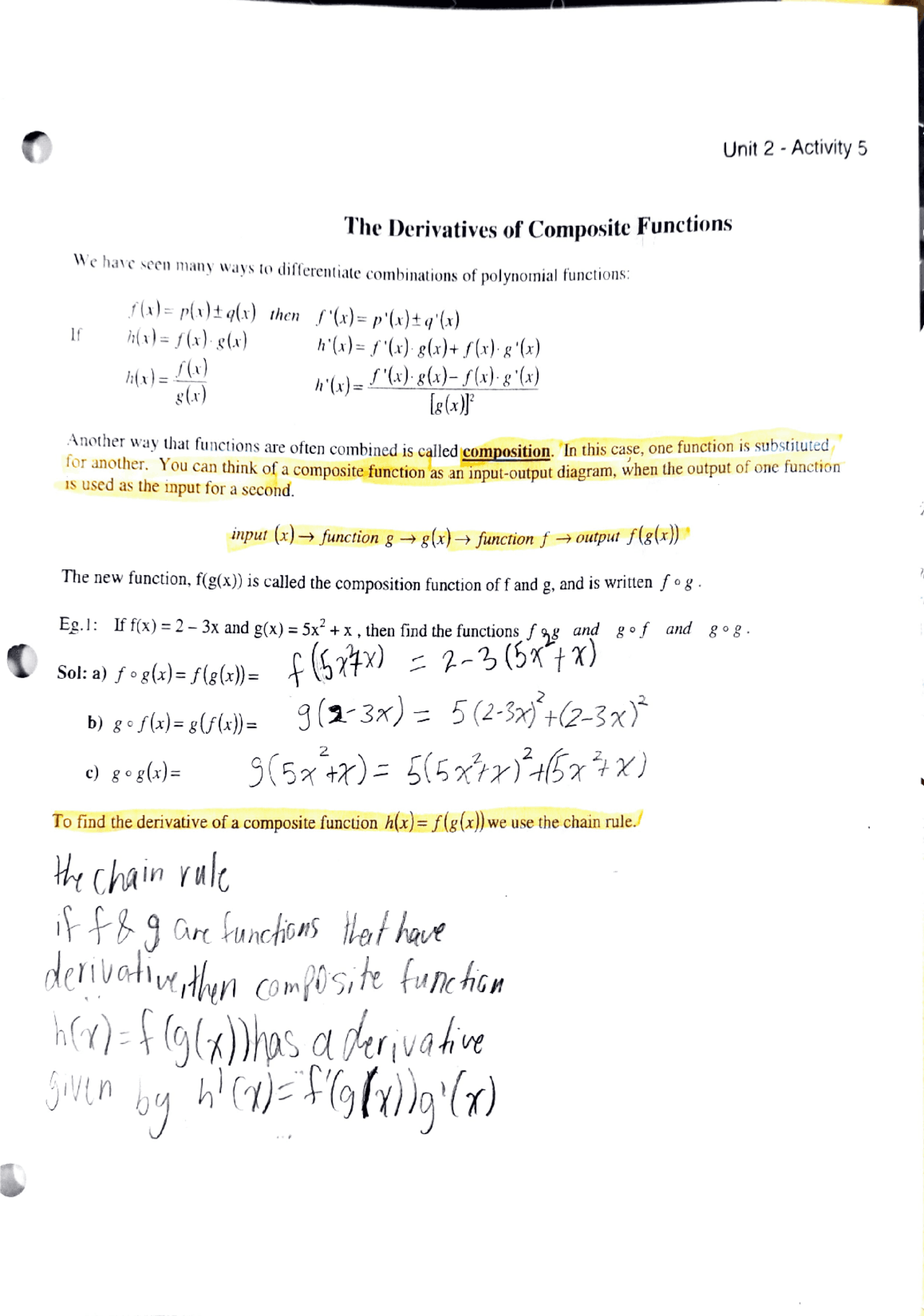 calculus and vectors | Exercises Mathematics | Docsity