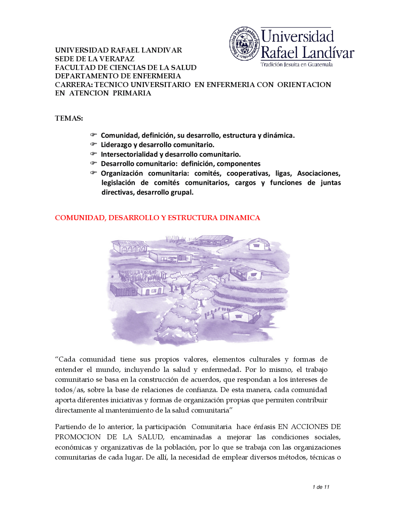 Desarrollo Comunitario | Diapositivas de Derecho Laboral Comunitario | Docsity