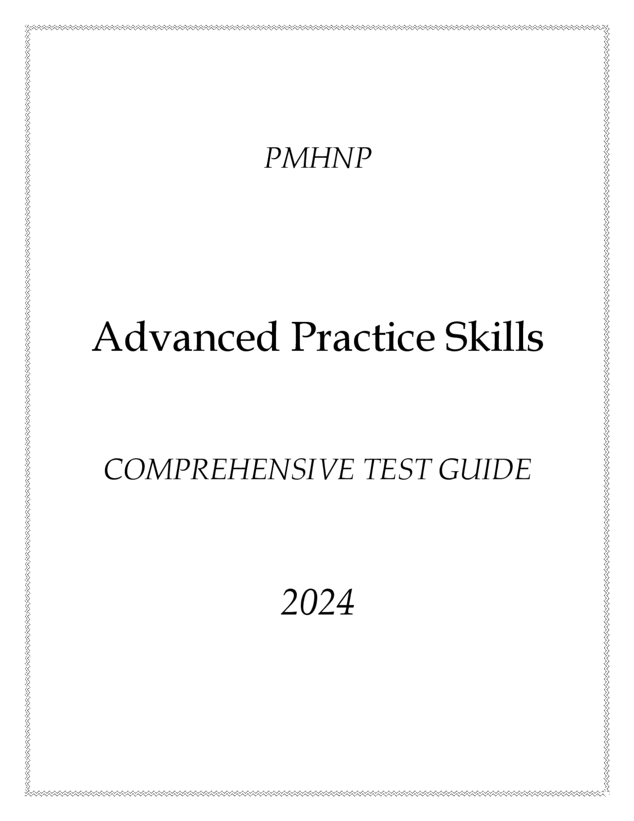 ANCC-PMHNP Advanced Practice Skills Comprehensive Test Guide 2024 ...