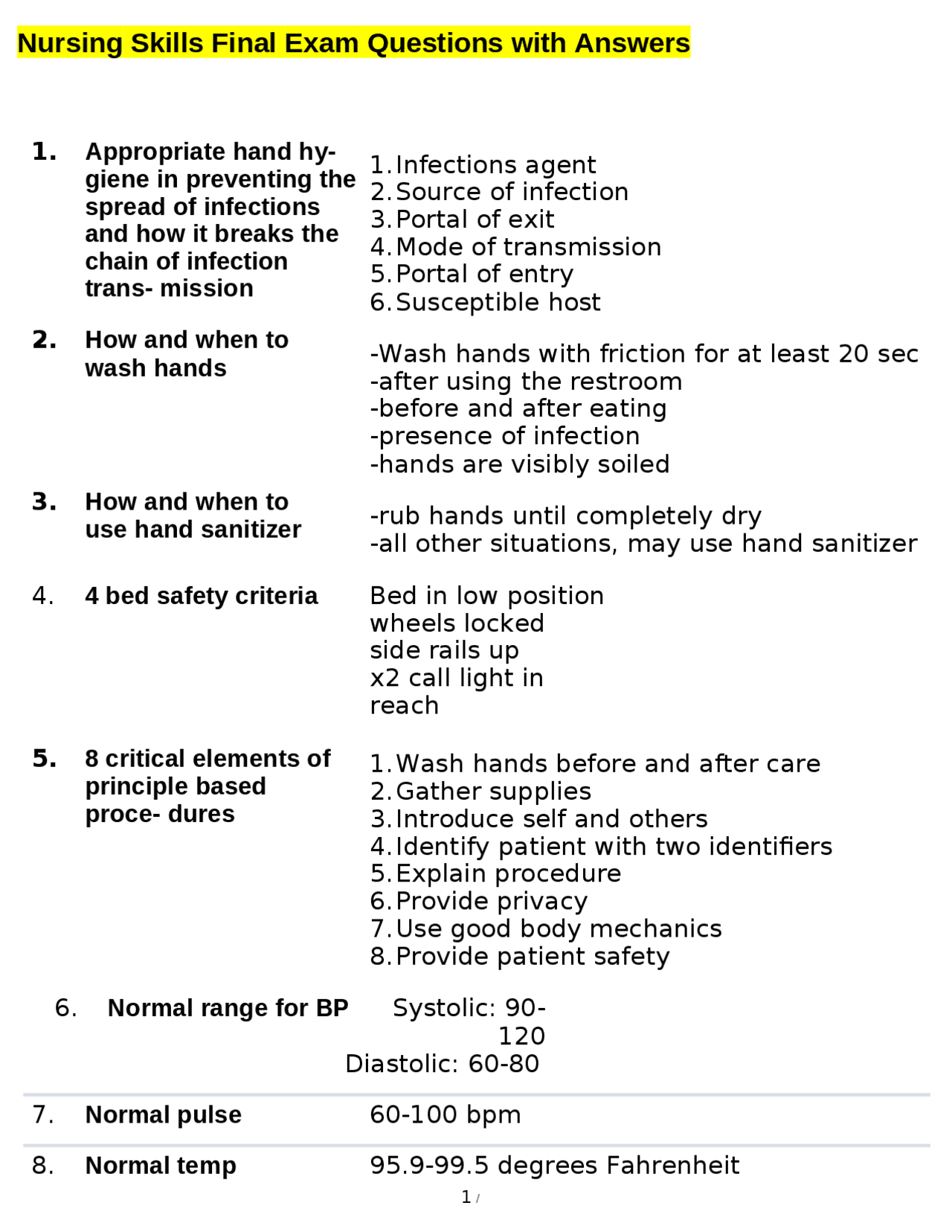 Nursing Skills: Preventing Infections and Maintaining Patient Safety ...