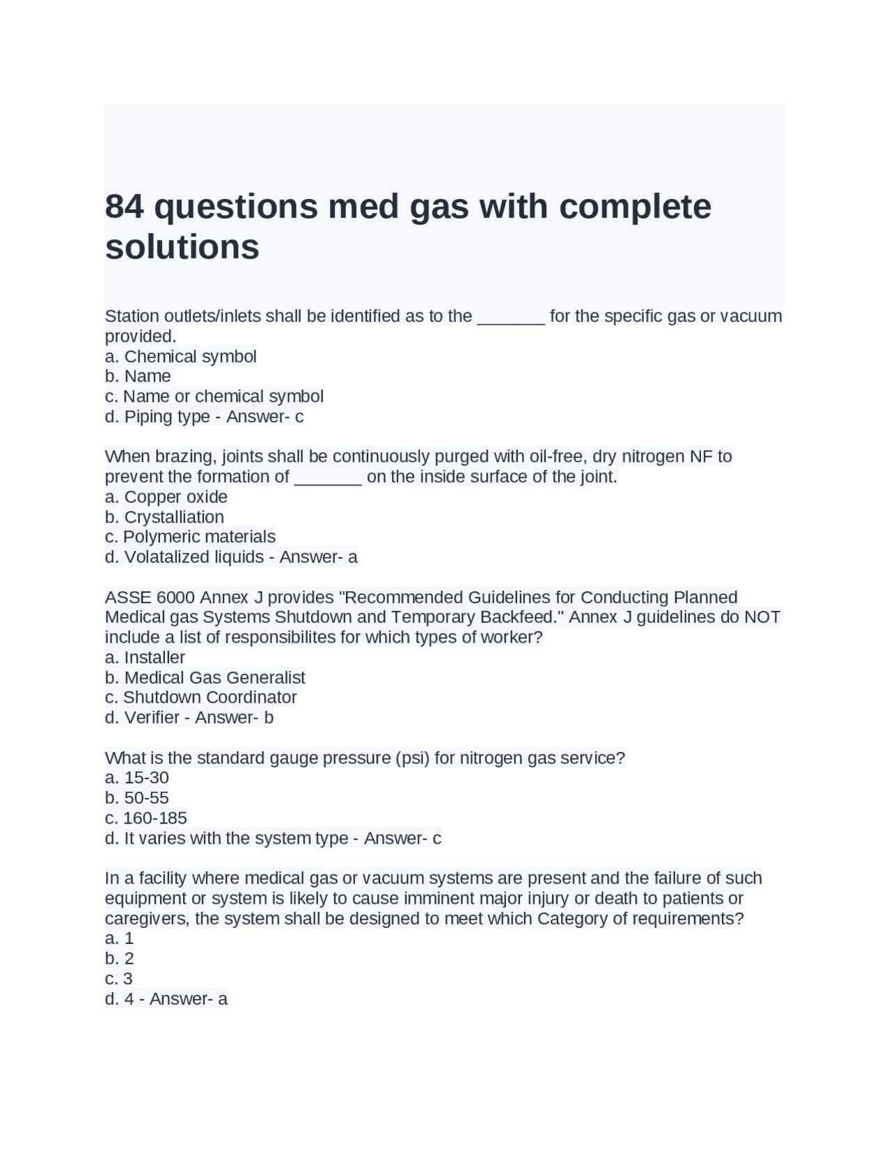 Medical Gas and Vacuum Systems: NFPA 99 Requirements | Exams Advanced ...