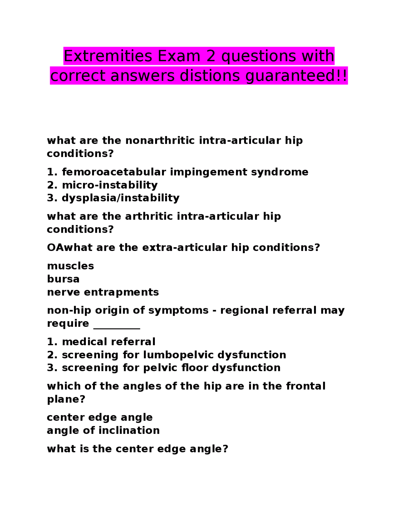 Comprehensive Guide to Hip and Lower Extremity Anatomy and Pathology ...