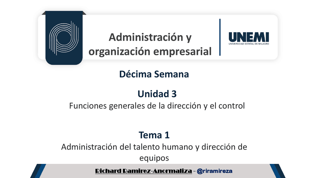 DIAPOSITIVAS DE ESTUDIO MATERIAL COMPLEMENTARIO | Diapositivas de Fundamentos de Administración ...