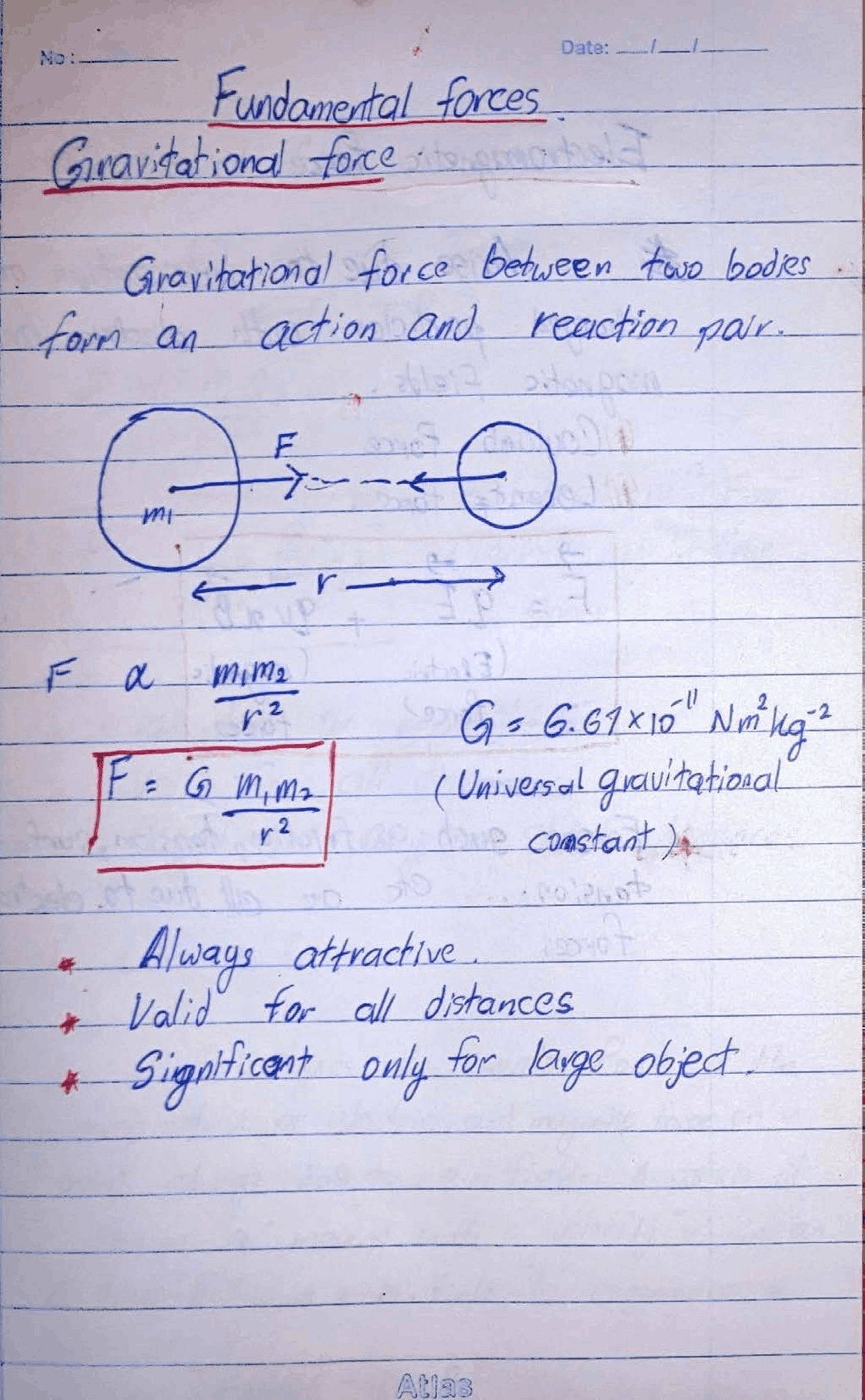 Fundamental forces of Physics | Lecture notes Physics | Docsity