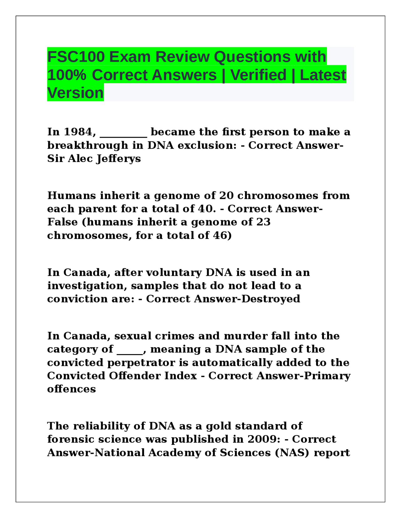 Forensic Science and the Canadian Legal System | Exams Advanced ...