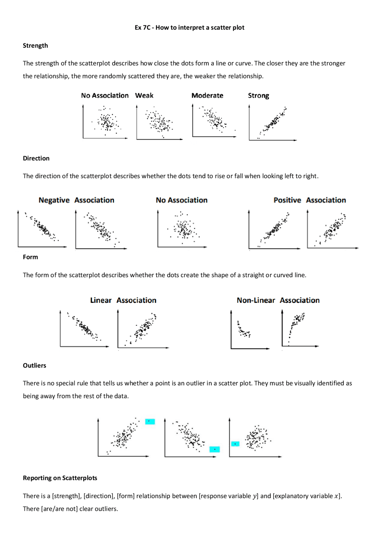 Describing association | Lecture notes Mathematics | Docsity