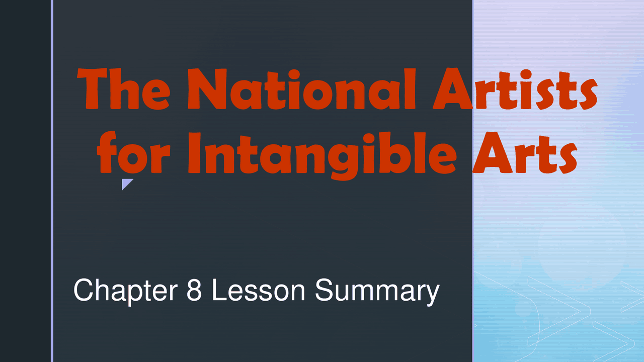Exploring Intangible Arts: Cinema, Dance, Music, and Theatre in the ...
