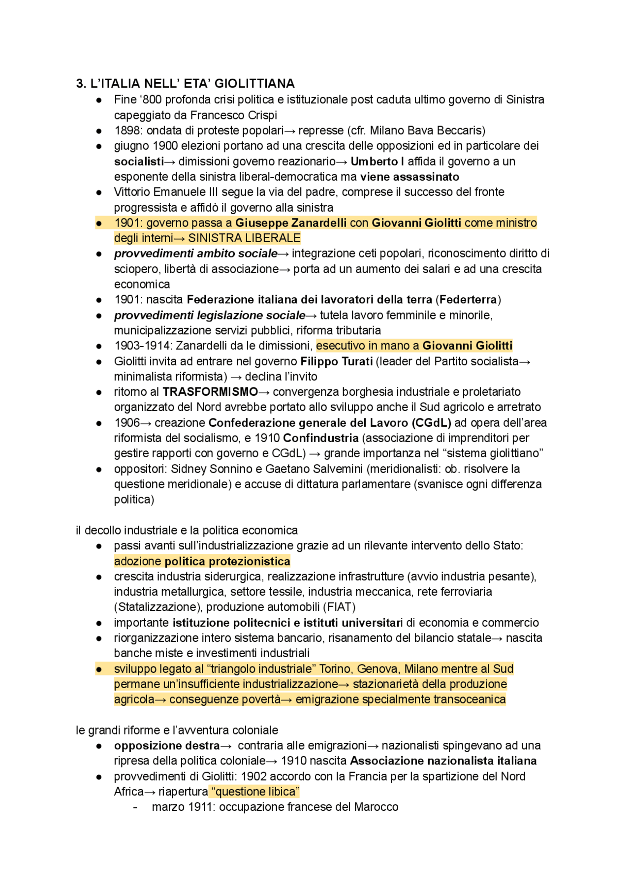 L'Italia nella Prima Guerra Mondiale | Dispense di Storia | Docsity