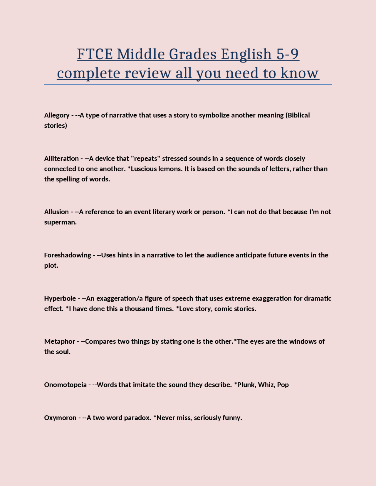 FTCE Middle Grades English 5-9 complete review all you need to know | Exams English Language ...