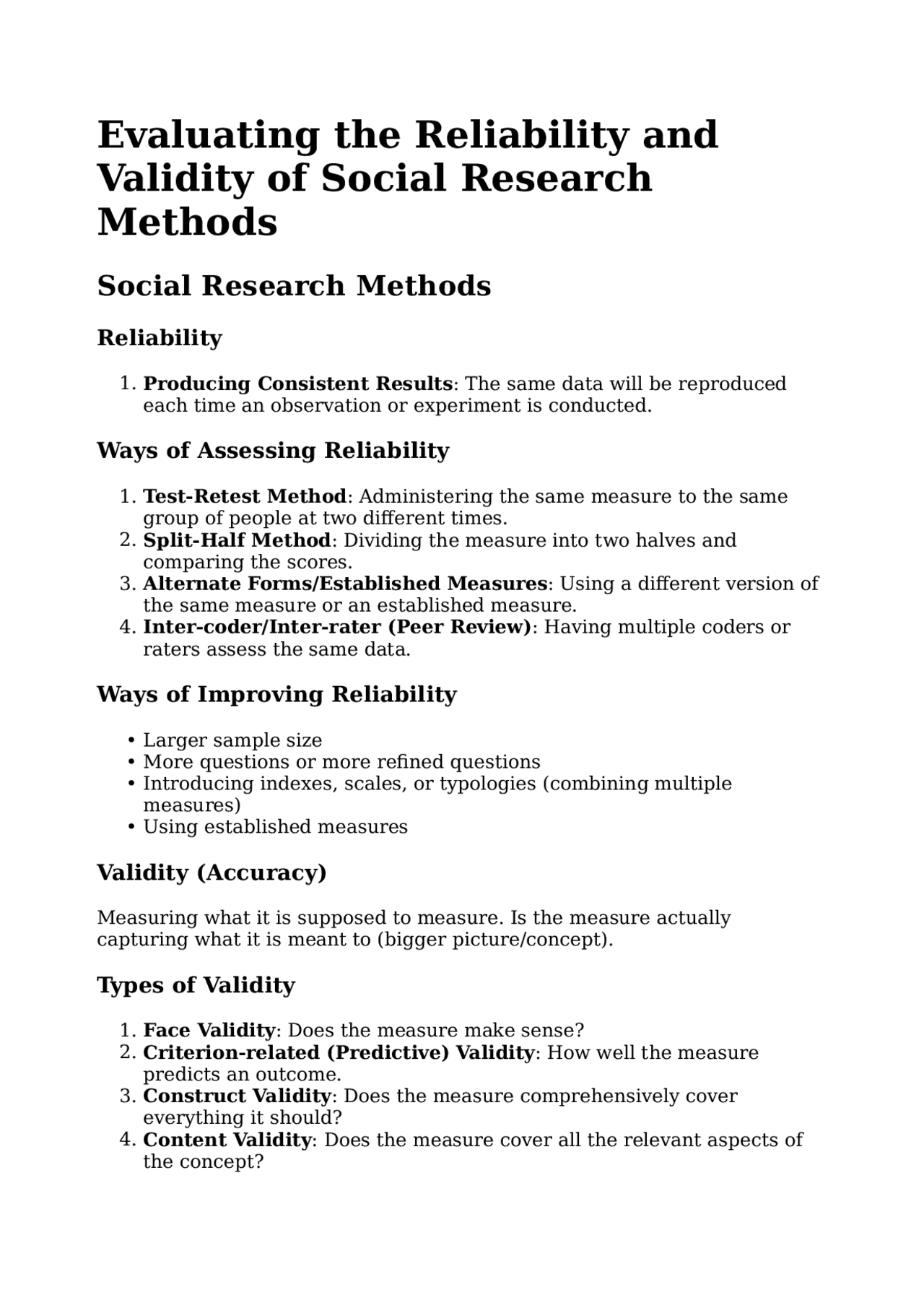 Fundamentals of Social Research Methods | Summaries Sociology | Docsity