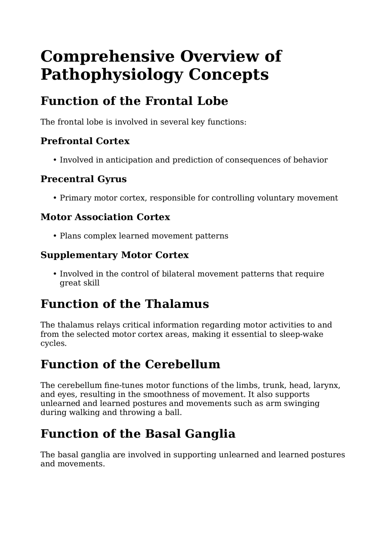 Pathophysiology Concepts: Understanding the Functions and Disorders of ...