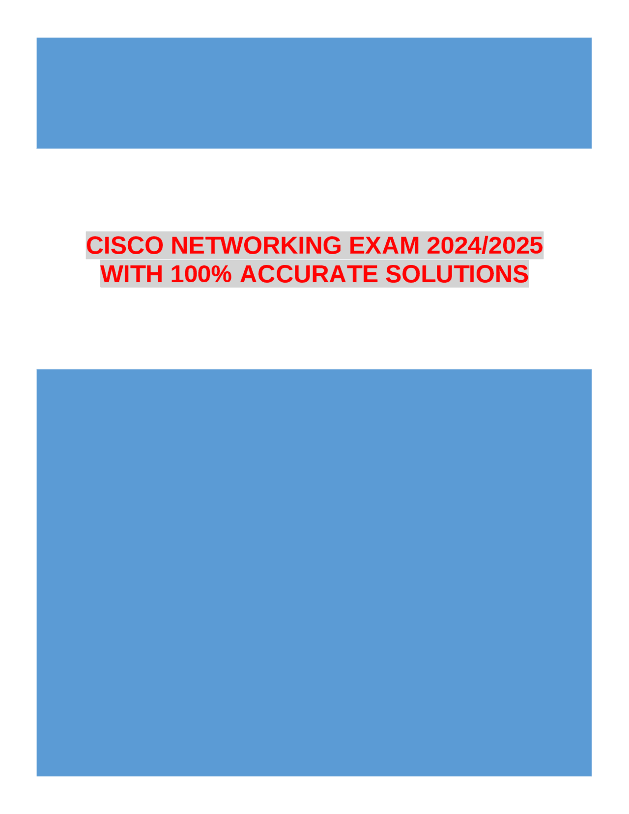 Computer Networks: Fundamentals and Protocols | Exams Nursing | Docsity