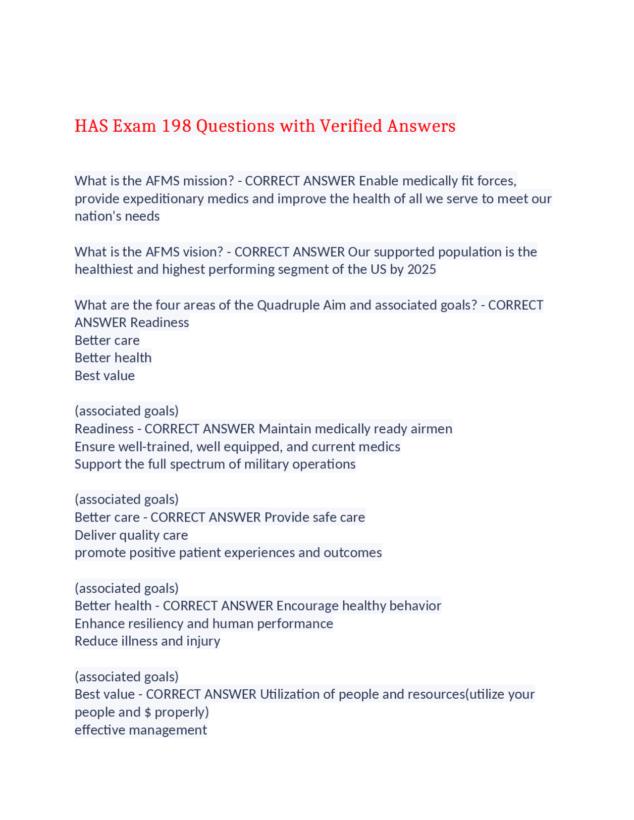 AFMS Organizational Structure and Responsibilities | Exams Nursing ...