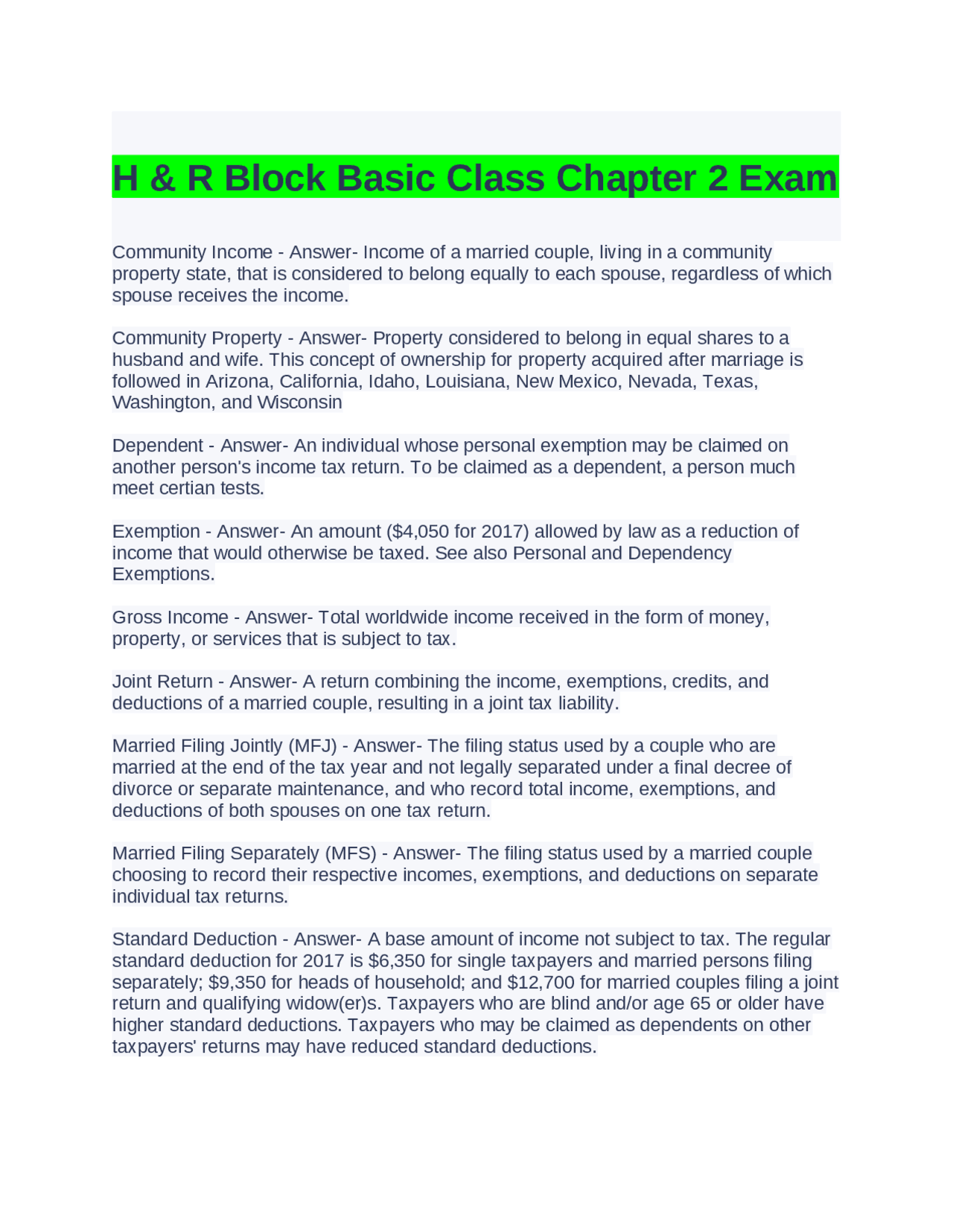 Understanding Tax Terminology: A Guide for Taxpayers | Exams Advanced ...