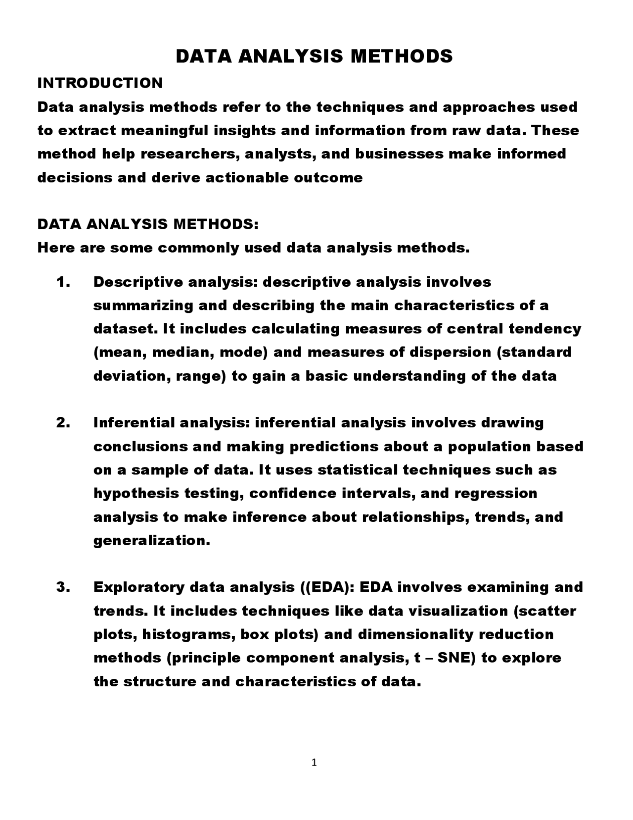 Data Analysis Methods: Techniques and Approaches for Extracting Meaningful Insights | Study ...